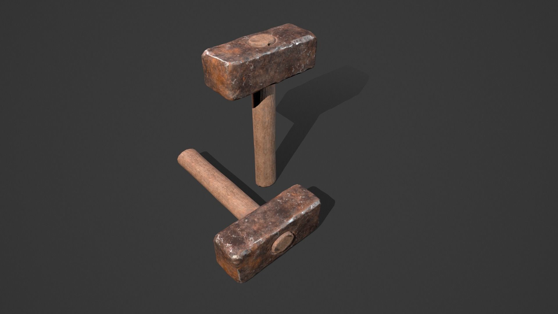 3D model Blacksmith Iron Hammer Game Prop - Medieval Asset VR / AR ...