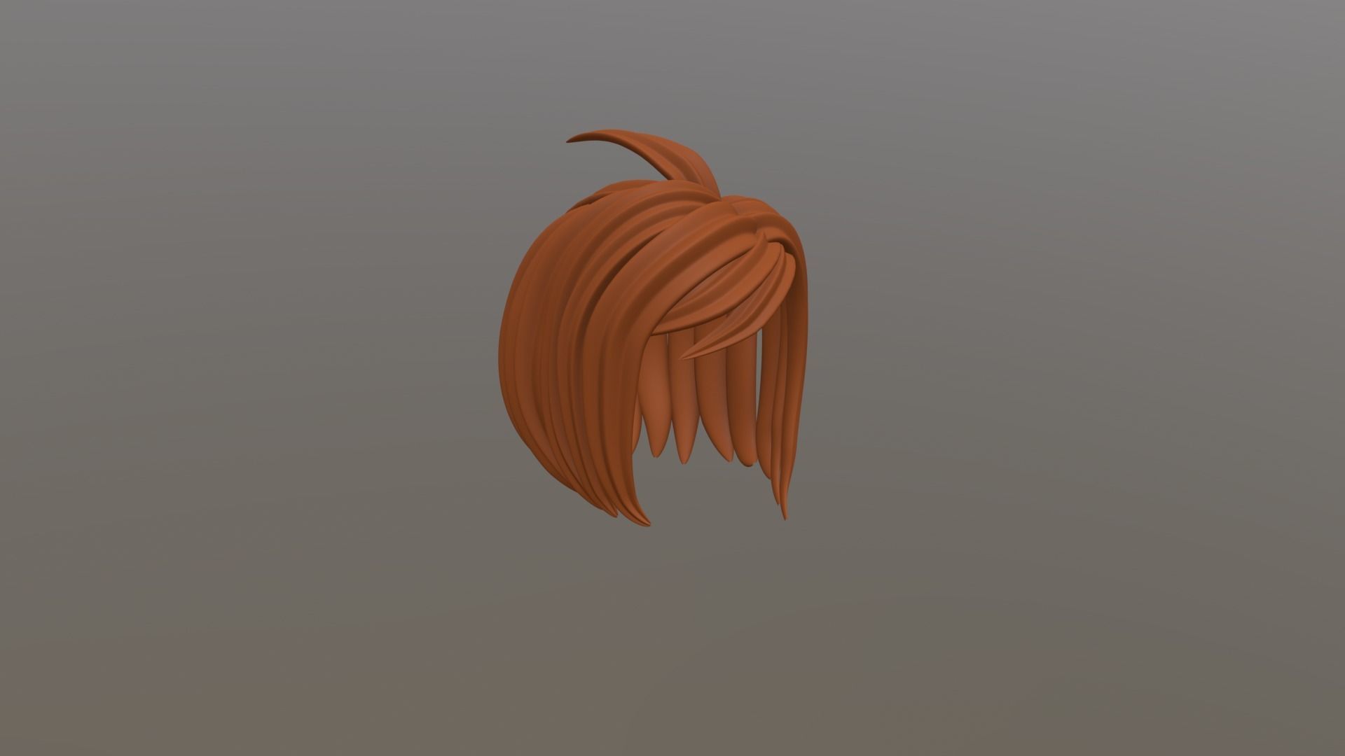 3D model Stylize Female Hair with Blender curve 4 VR / AR / low-poly ...