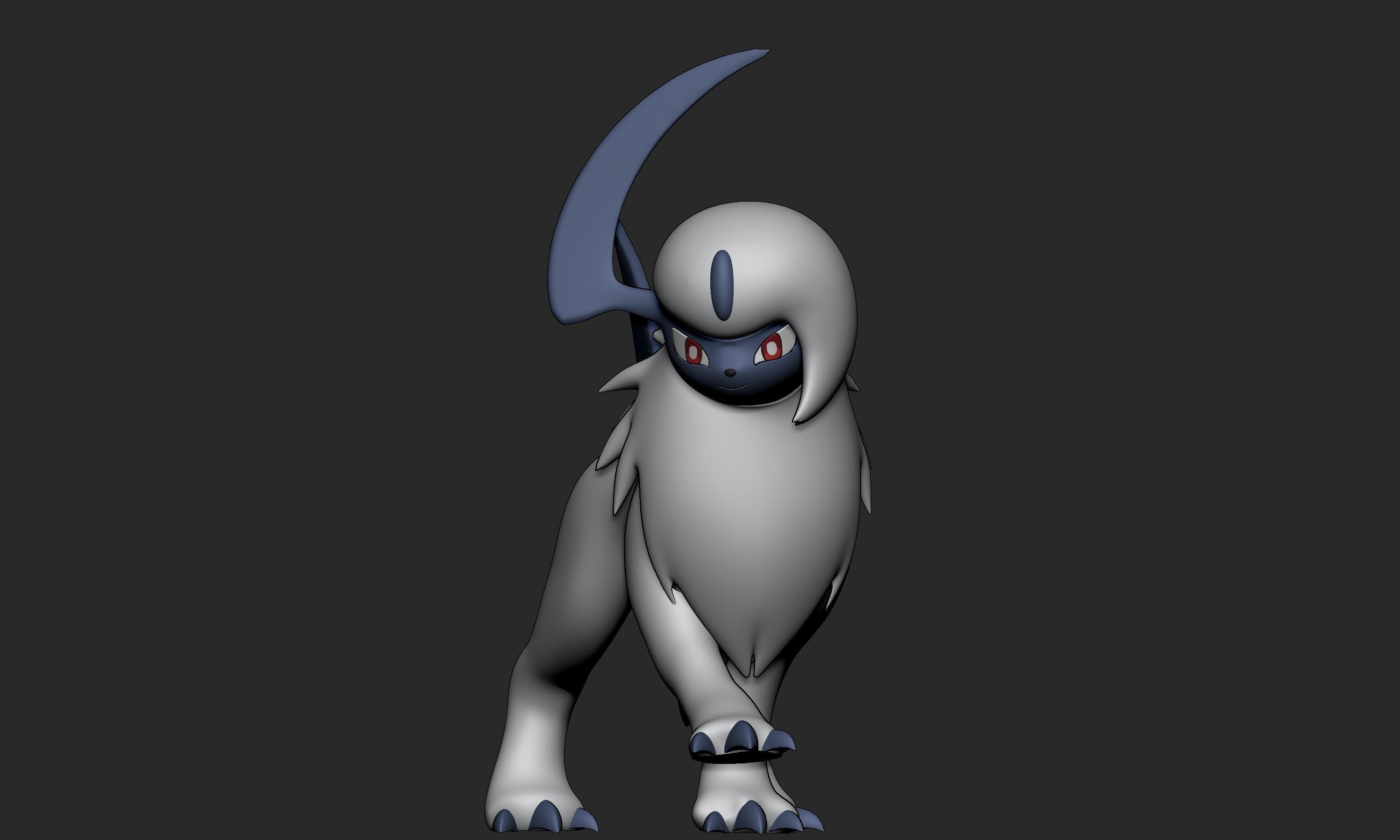 Pokemon - Absol with 2 poses 3D model 3D printable | CGTrader