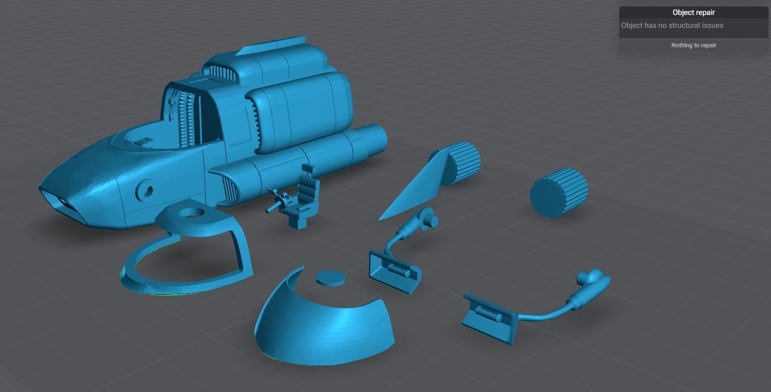 Thunderbird 4 scale model 3D model 3D printable | CGTrader