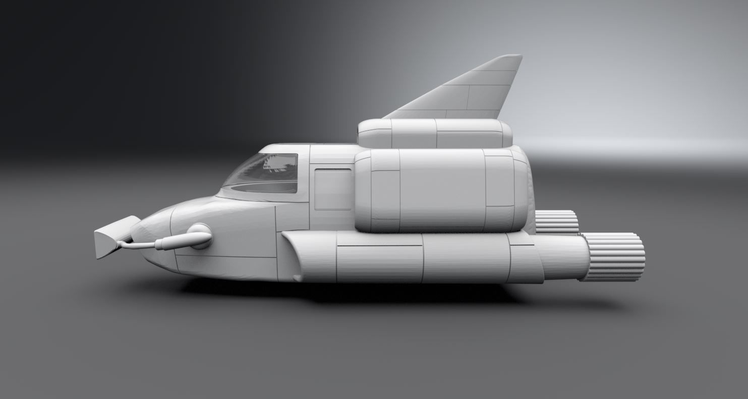 Thunderbird 4 scale model 3D model 3D printable | CGTrader
