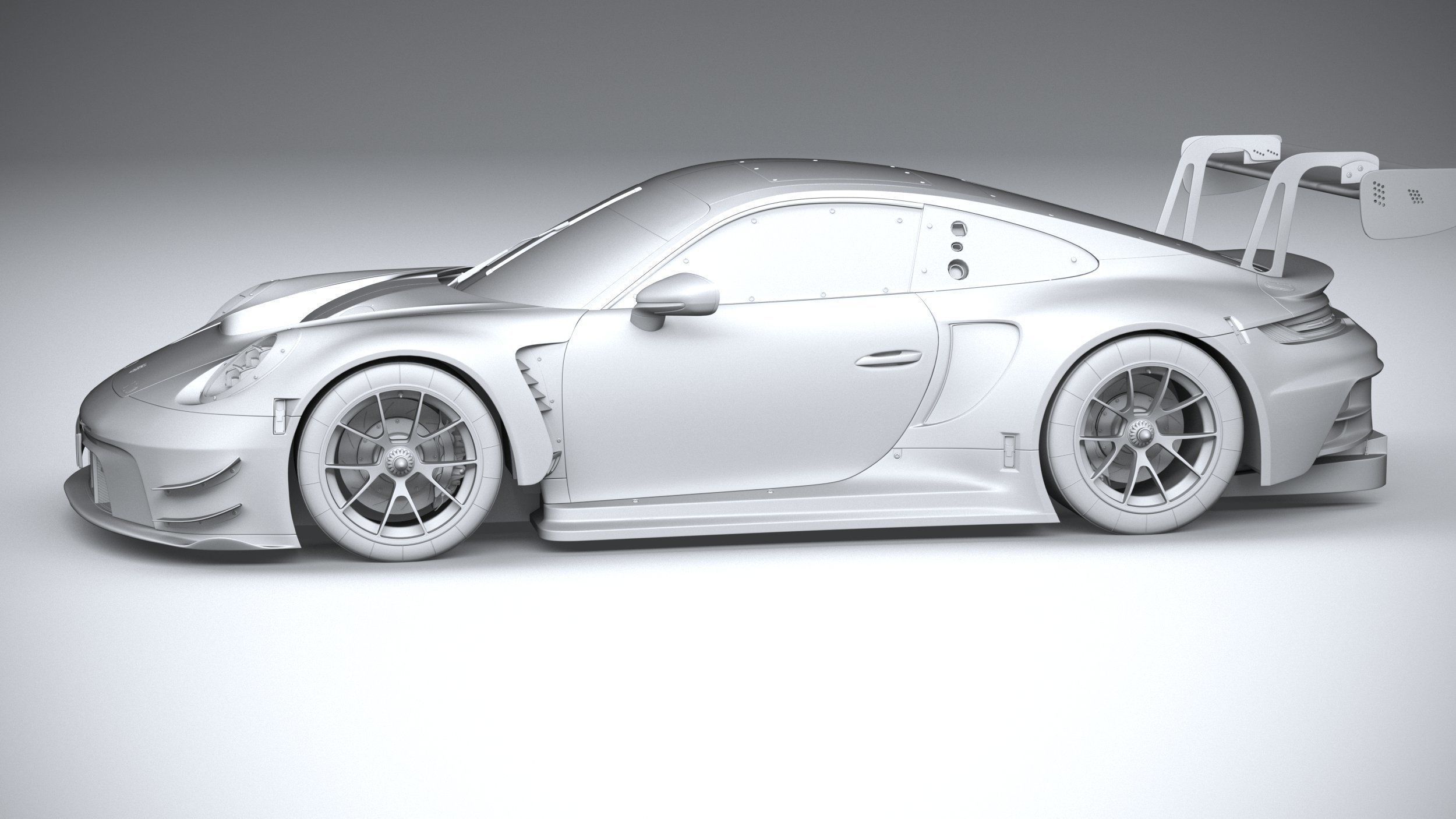 Porsche 911 GT3R 2023 3D model | CGTrader