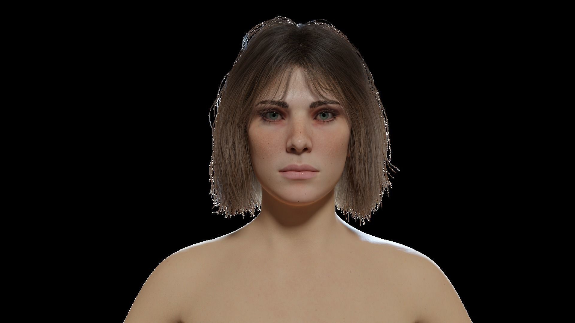 Maggie Blender Rigged Female Character 3D model rigged | CGTrader