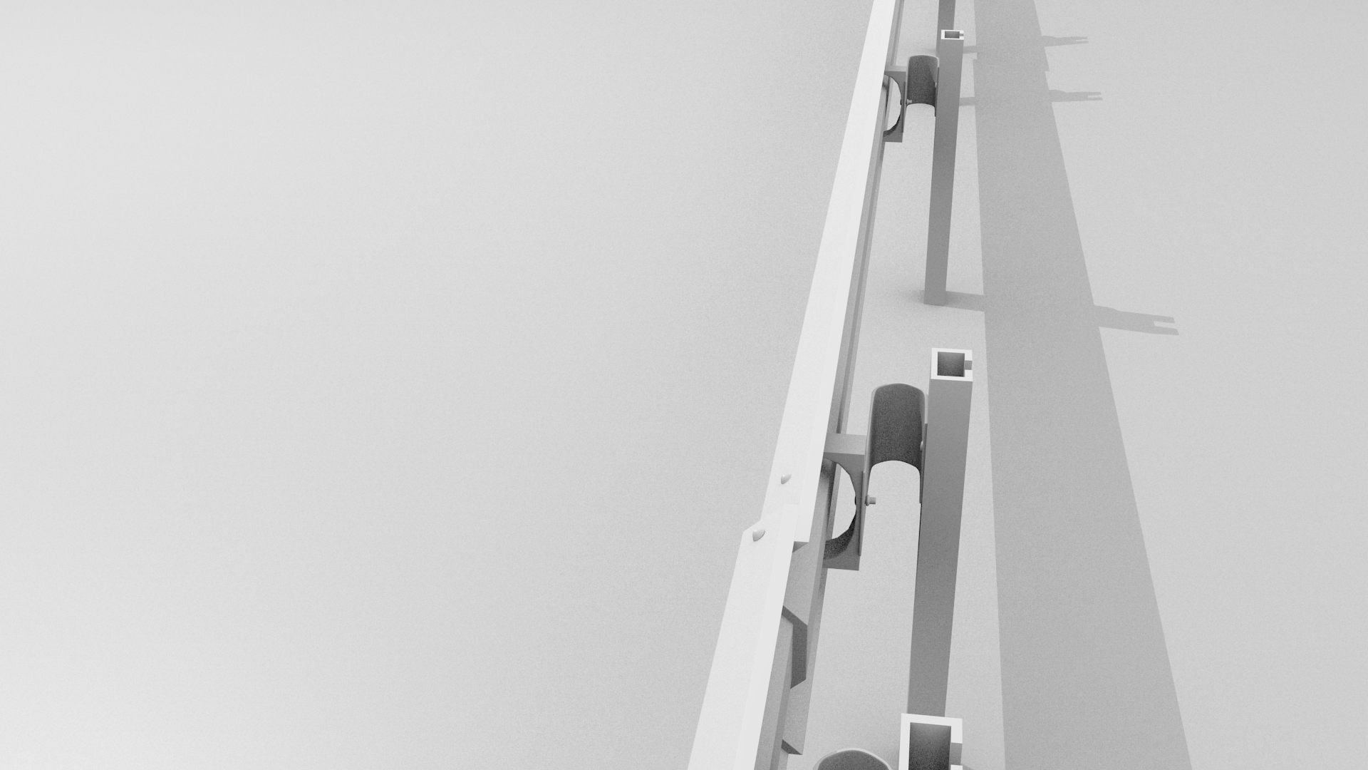 Traffic railing 3D model | CGTrader