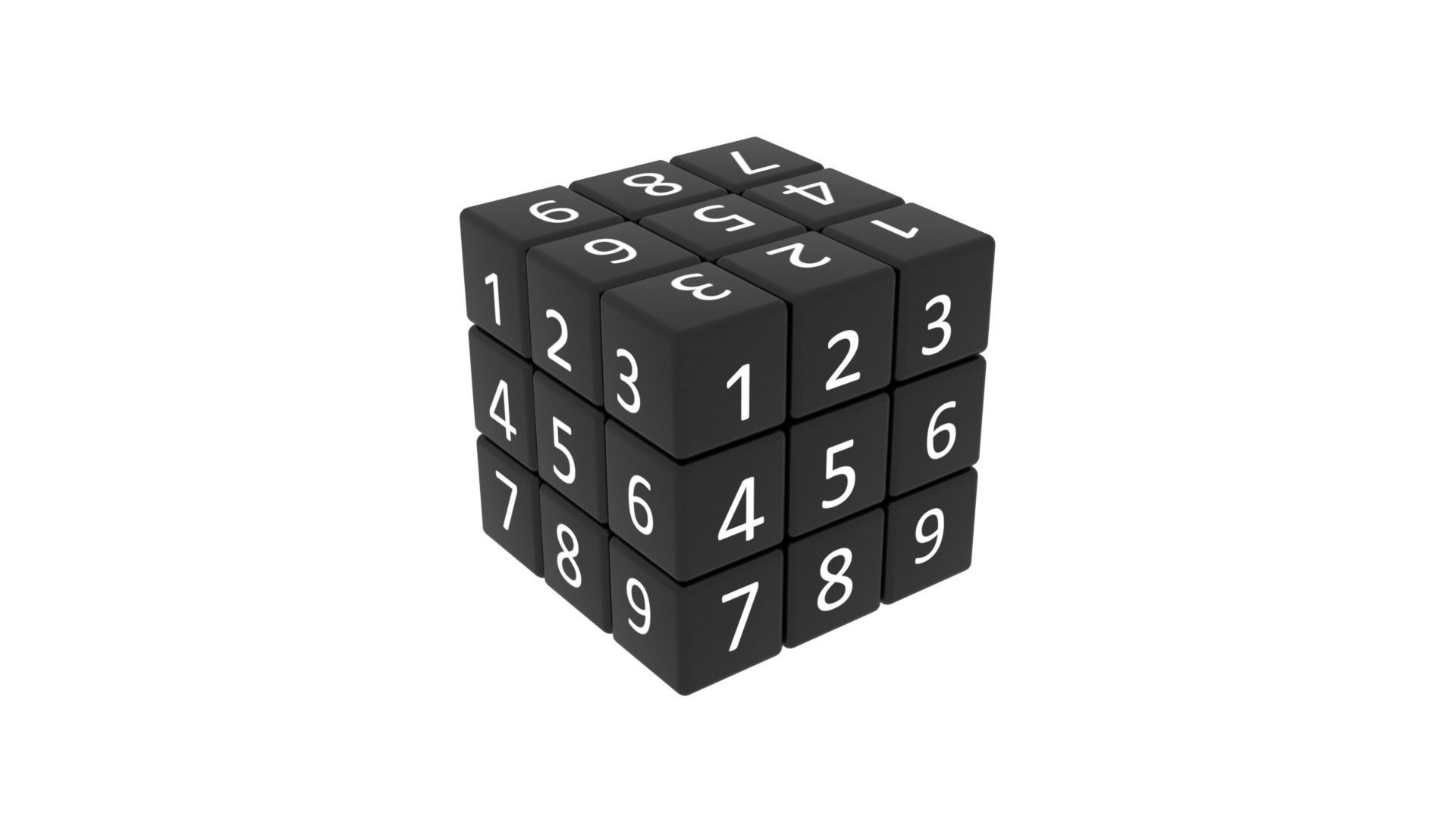 Sudoku Cube 3D model | CGTrader