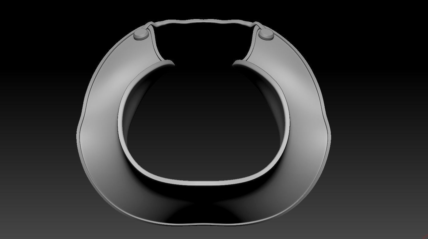 High-poly model Neck armor 3D model | CGTrader