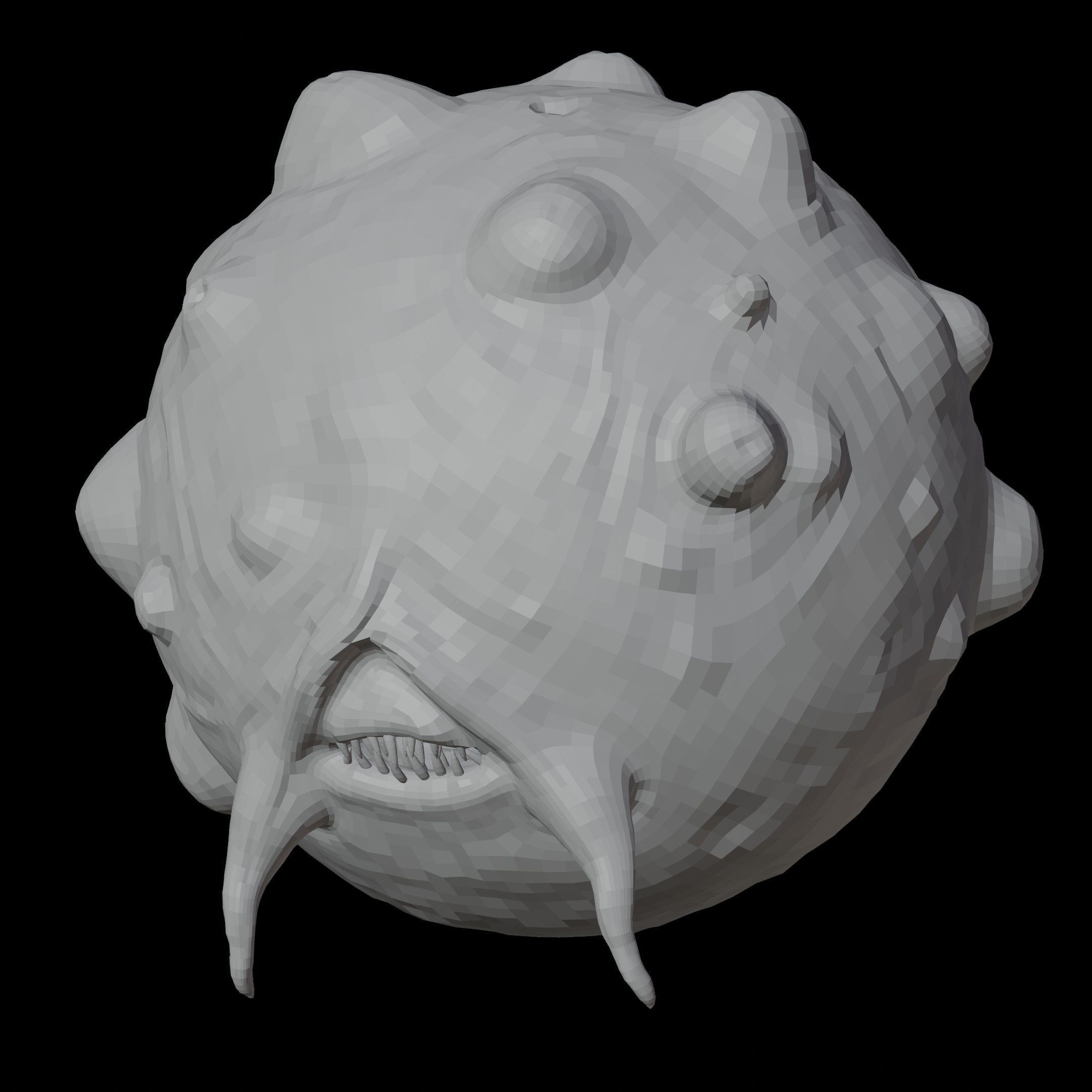 3D model Monster ball with teeth VR / AR / low-poly | CGTrader