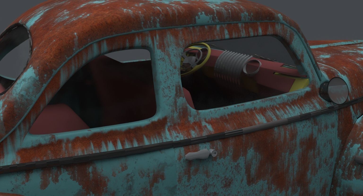 DAMAGED CAR 3D model | CGTrader