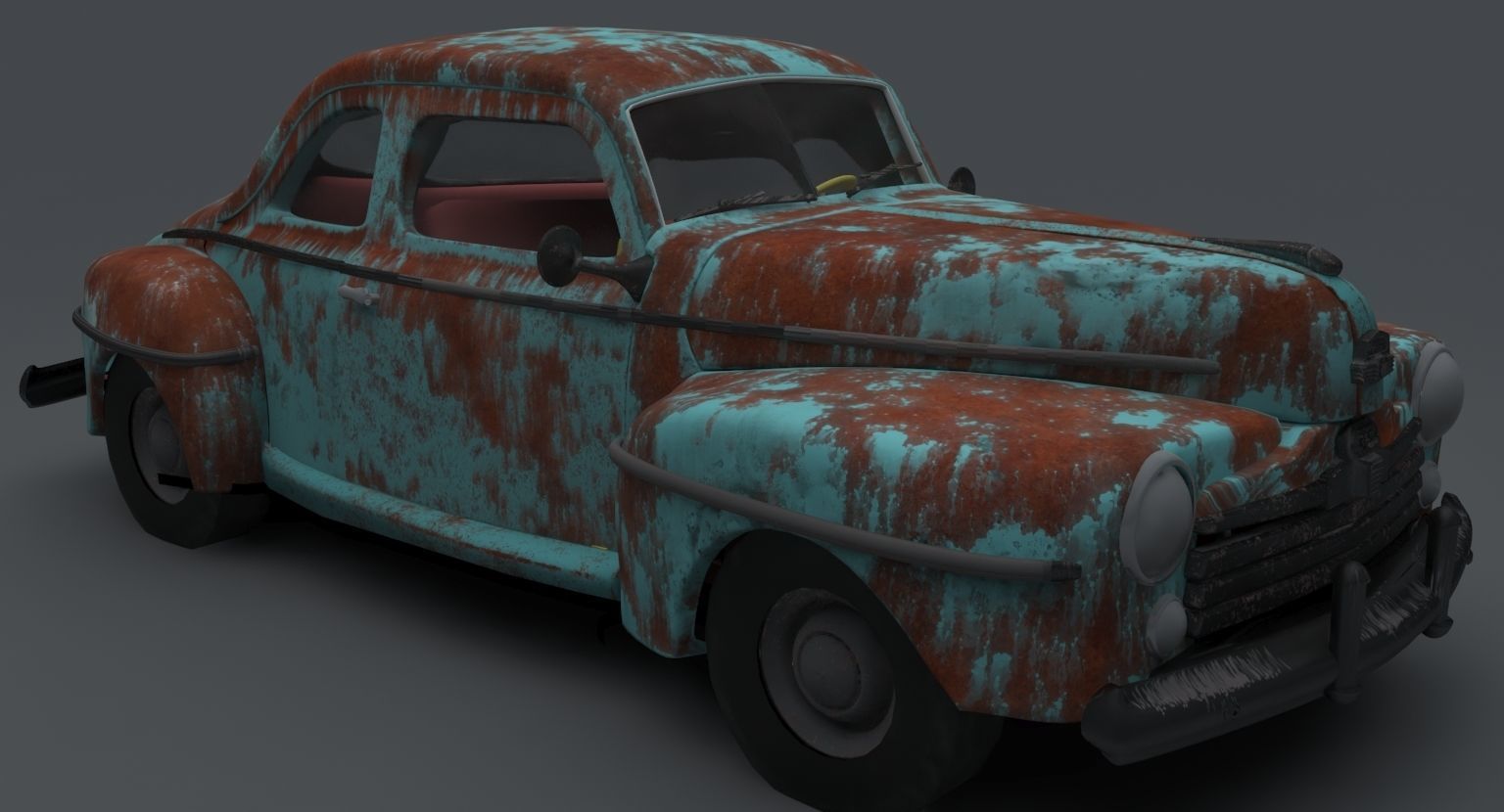 DAMAGED CAR 3D model | CGTrader