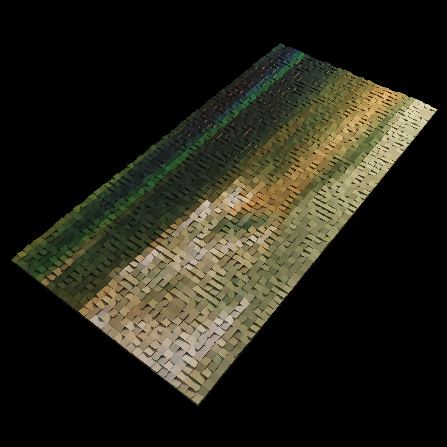 wooden decoration wall free 3D model | CGTrader