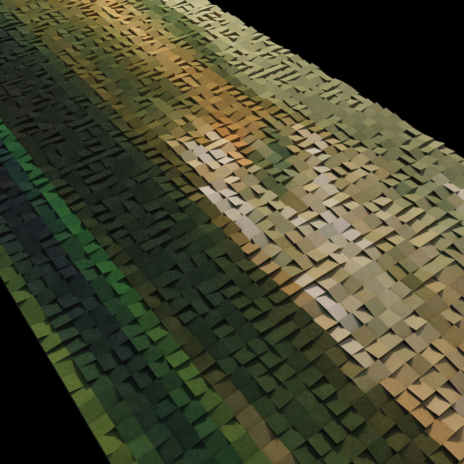 wooden decoration wall free 3D model | CGTrader