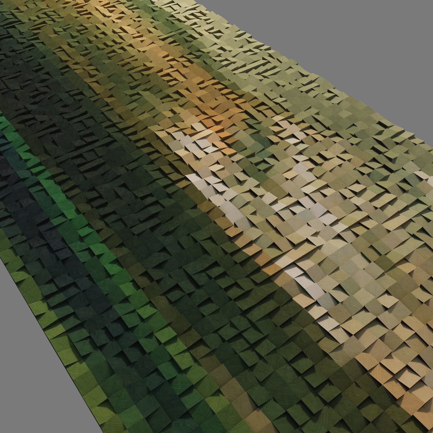 wooden decoration wall free 3D model | CGTrader