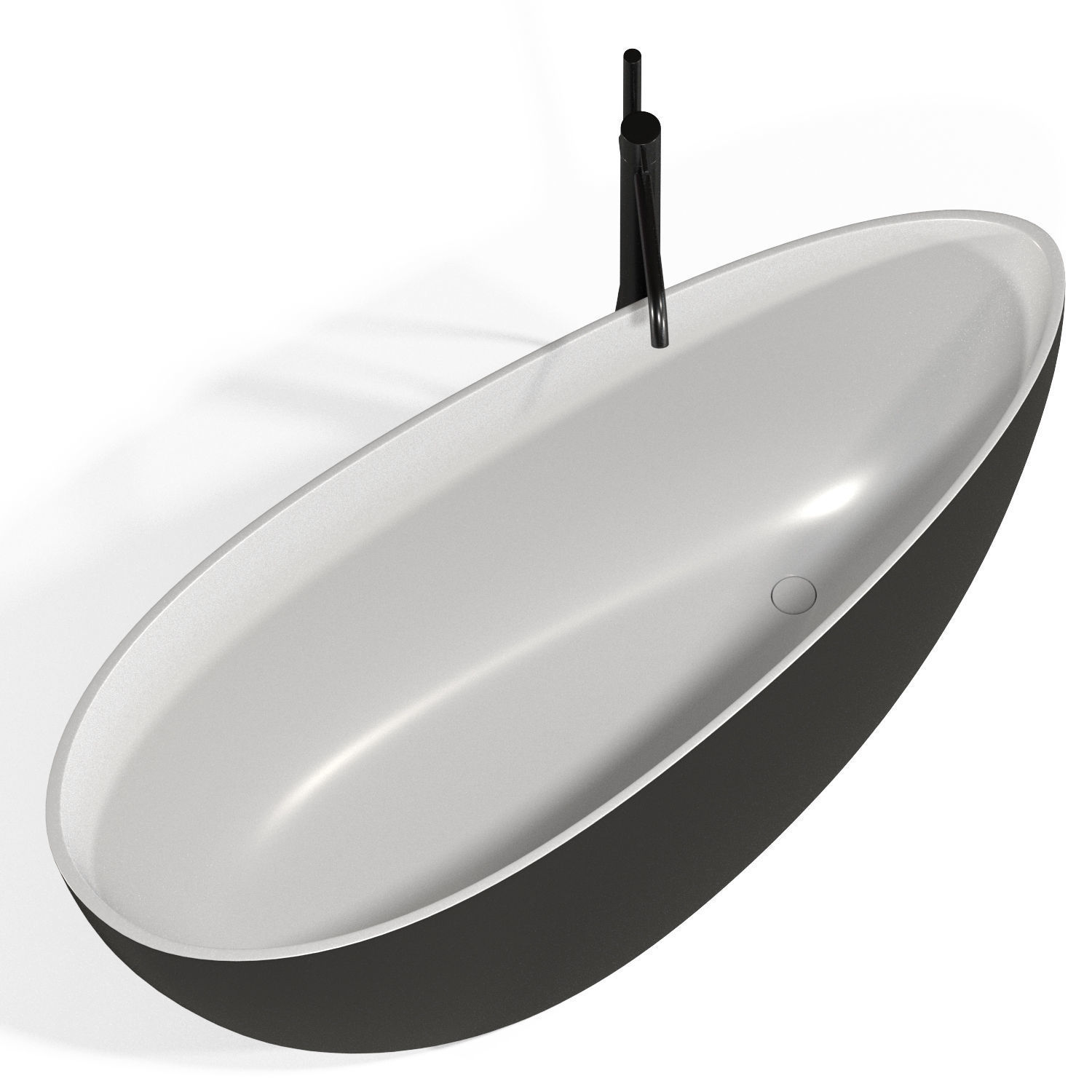 3D model Freestanding bathtub Besco Goya BiW 160 x 70 VR / AR / low ...