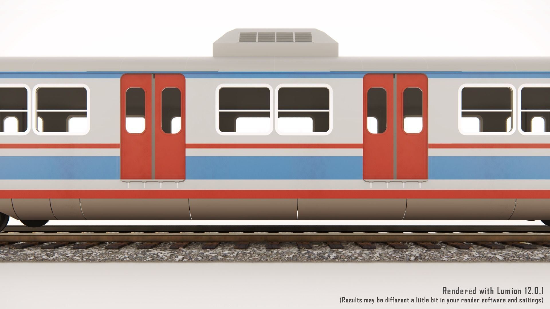 3D model TCDD - E14000 Electrificied Commuter Train VR / AR / low-poly ...