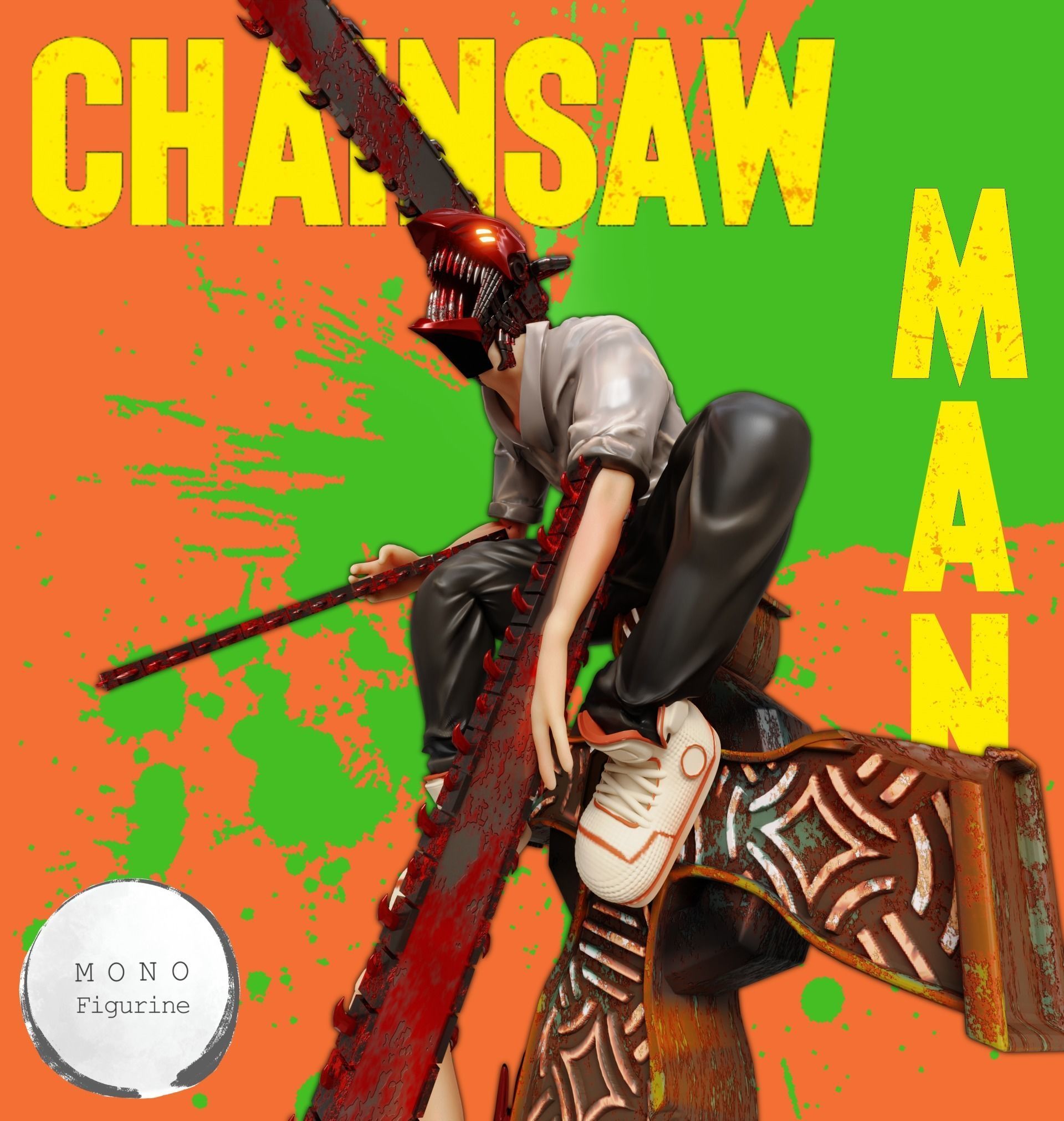 Chainsaw man 3d STL Model for 3D Printing 3D model 3D printable | CGTrader