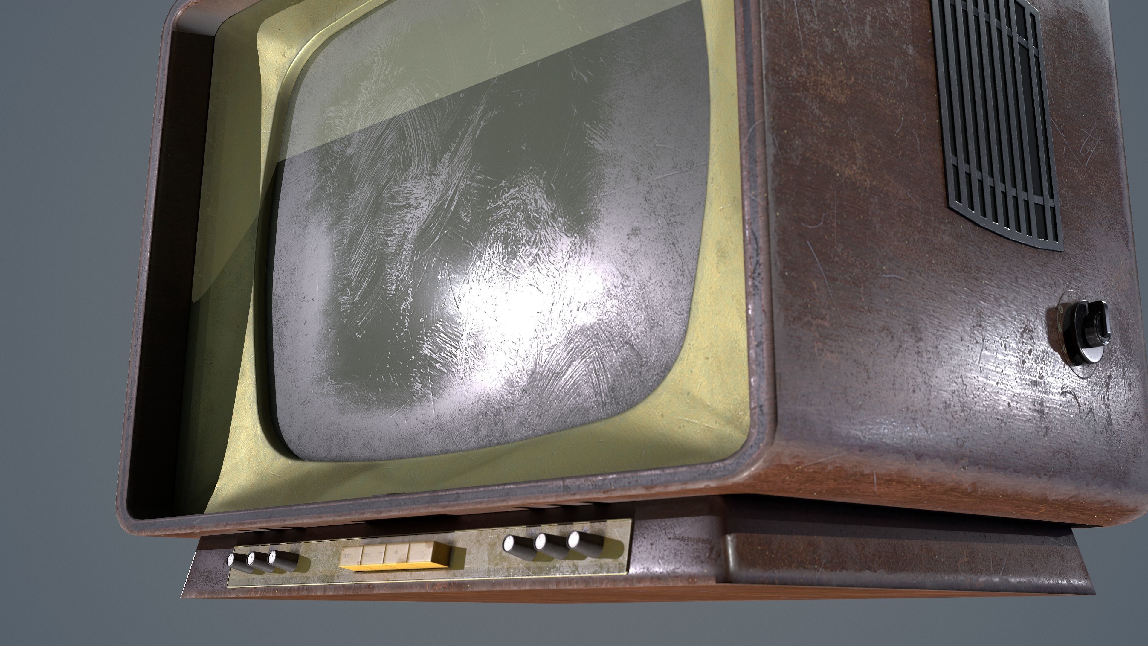 3D model Soviet Old TV VR / AR / low-poly | CGTrader