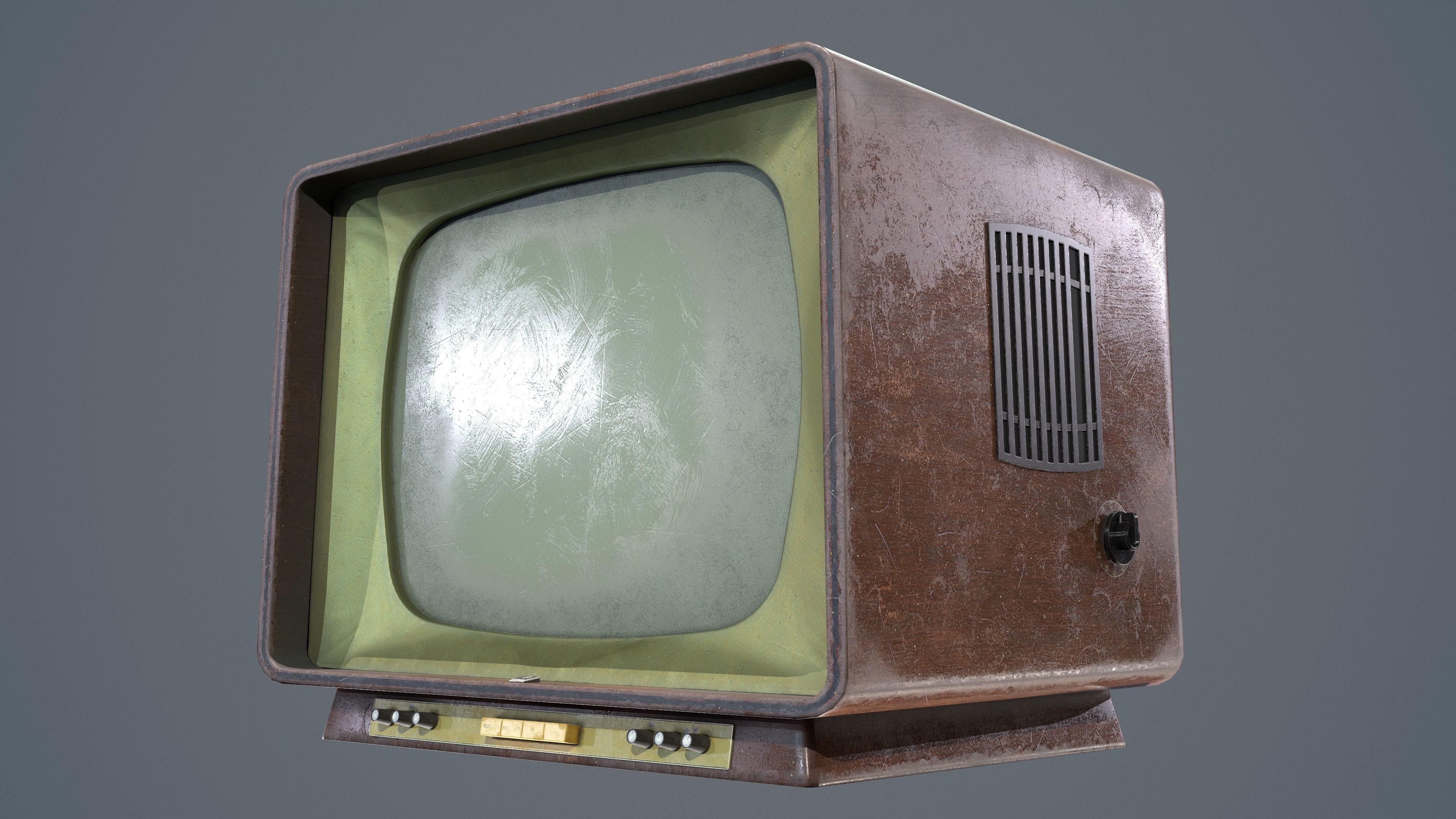 3D model Soviet Old TV VR / AR / low-poly | CGTrader
