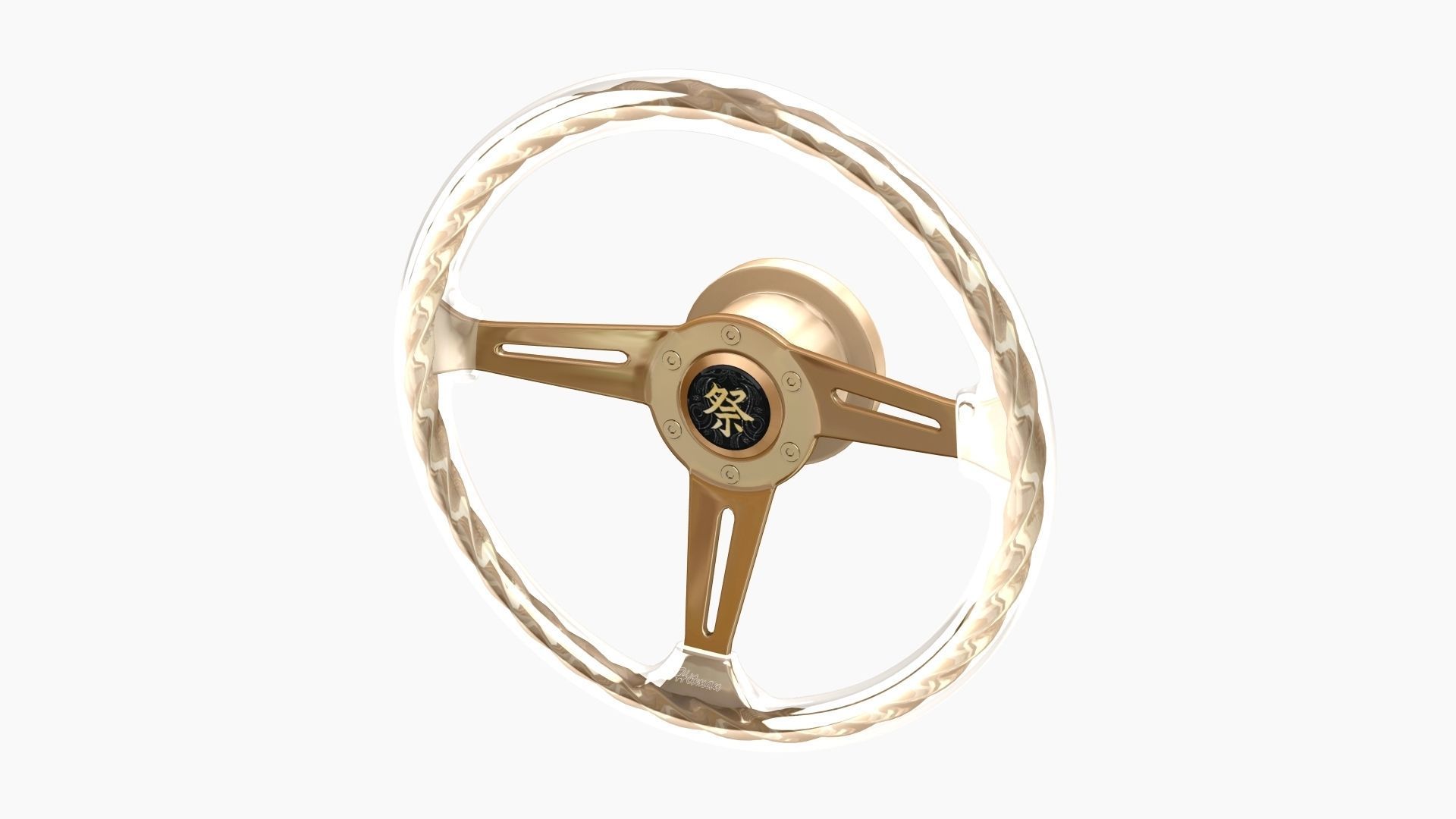 3D model Hitman Twist Gold steering wheel VR / AR / low-poly | CGTrader