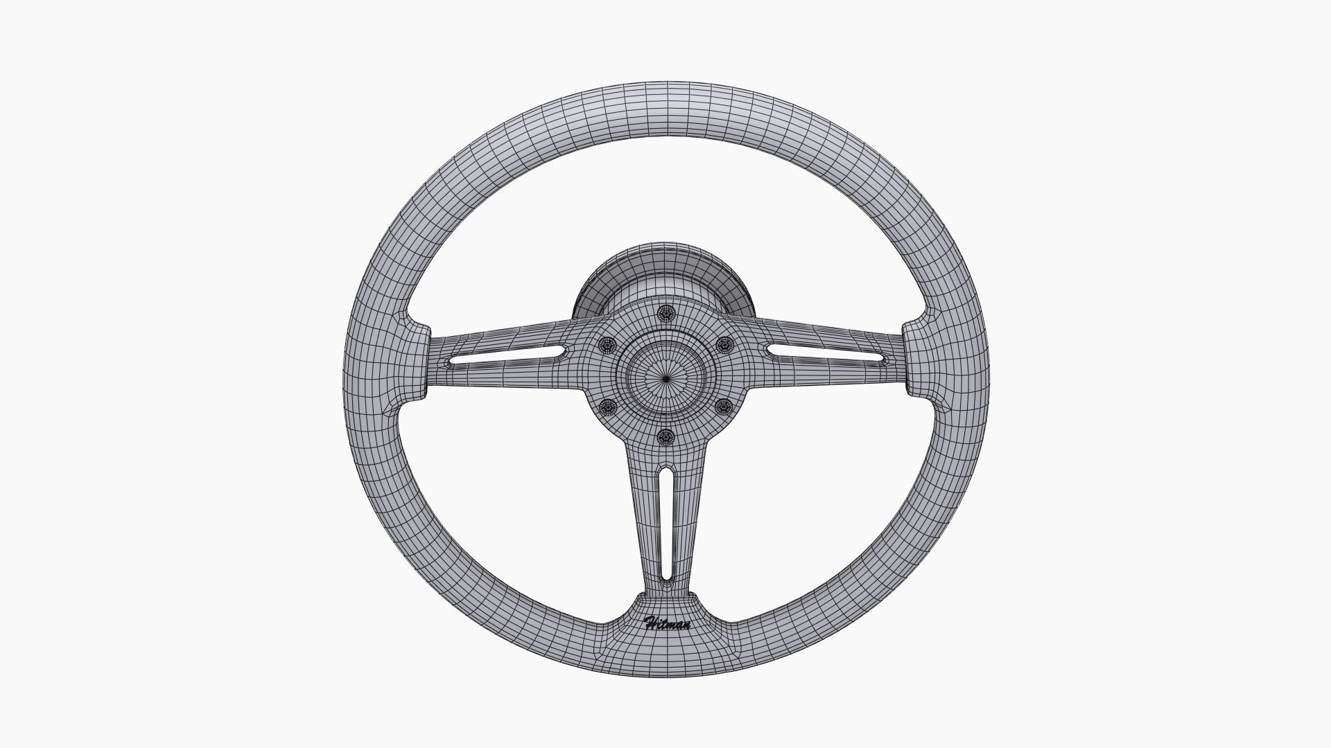 3D model Hitman Twist Gold steering wheel VR / AR / low-poly | CGTrader