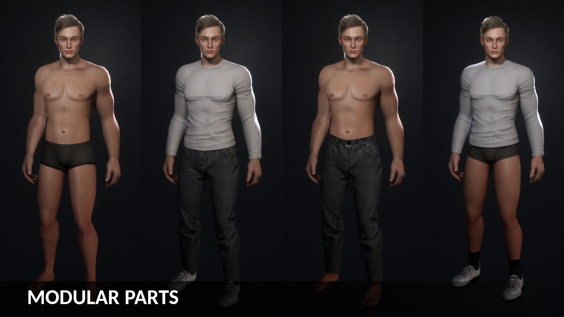 GAME CHARACTER - Modern Guy Ryan - M1 3D model animated rigged | CGTrader