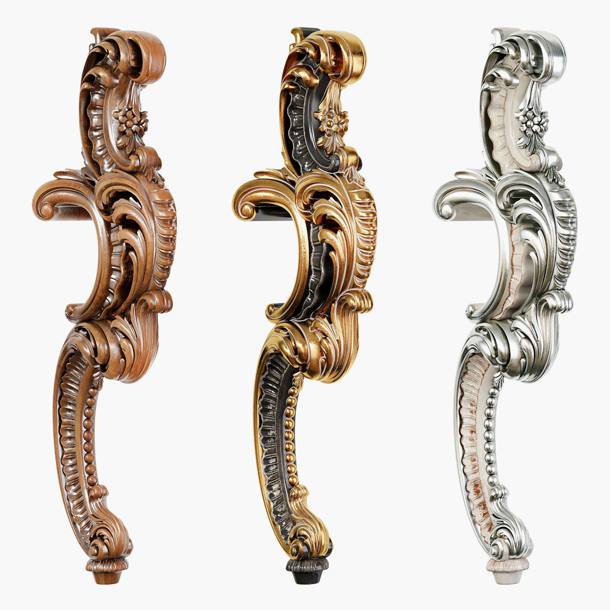 Classic leg 040 3D model | CGTrader