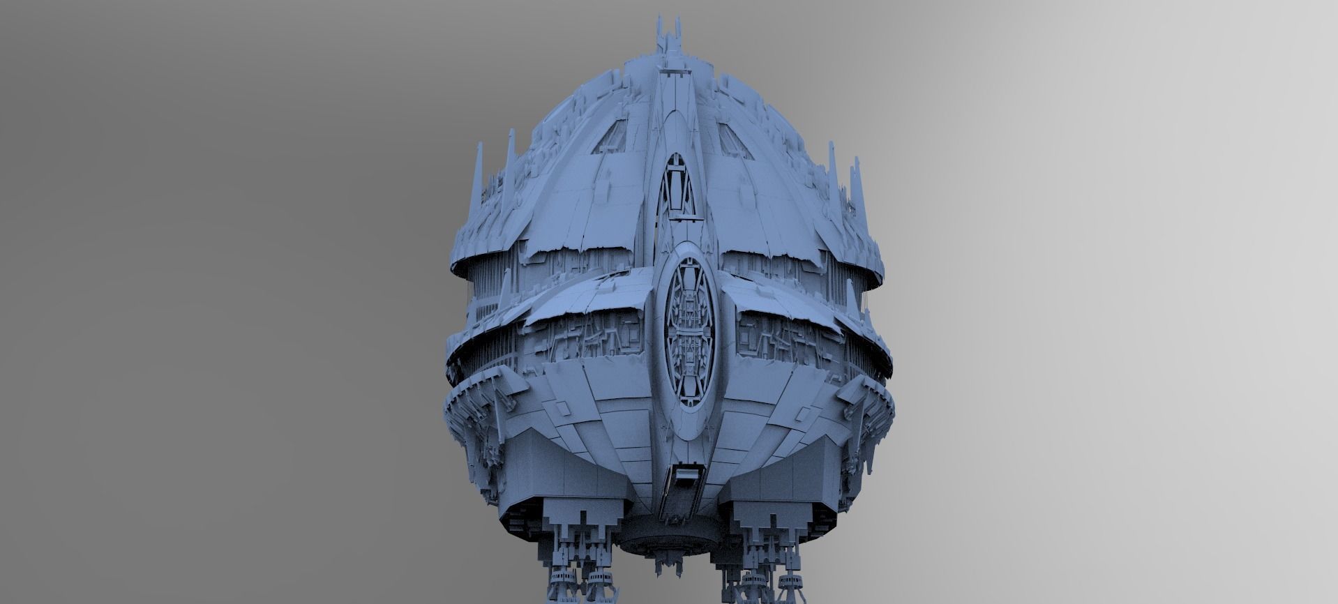 Sci-Fi Shuttle launcher Tower 2 3D model | CGTrader