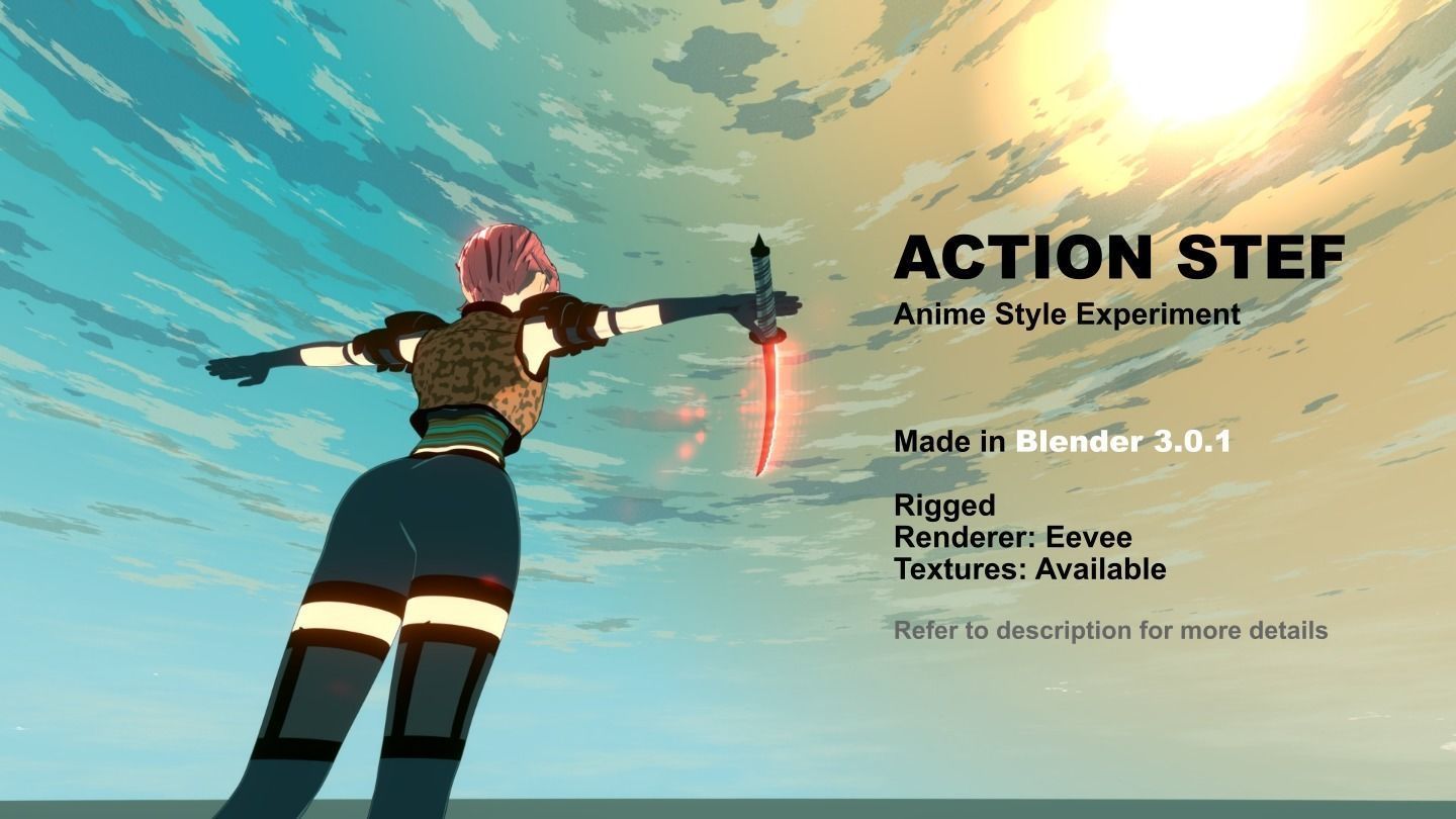 ACTION STEF 3D model rigged | CGTrader