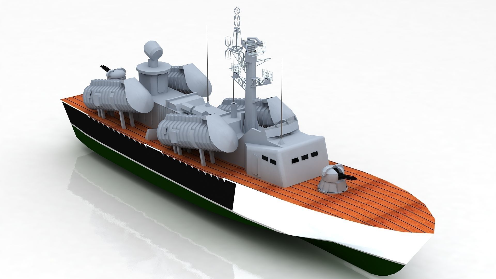 P205 Osa class missile boat 3D model 3D model | CGTrader