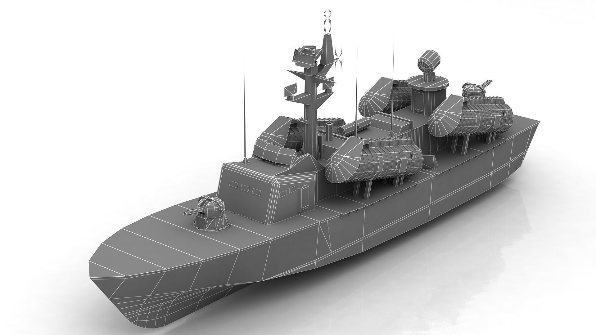 P205 Osa class missile boat 3D model 3D model | CGTrader