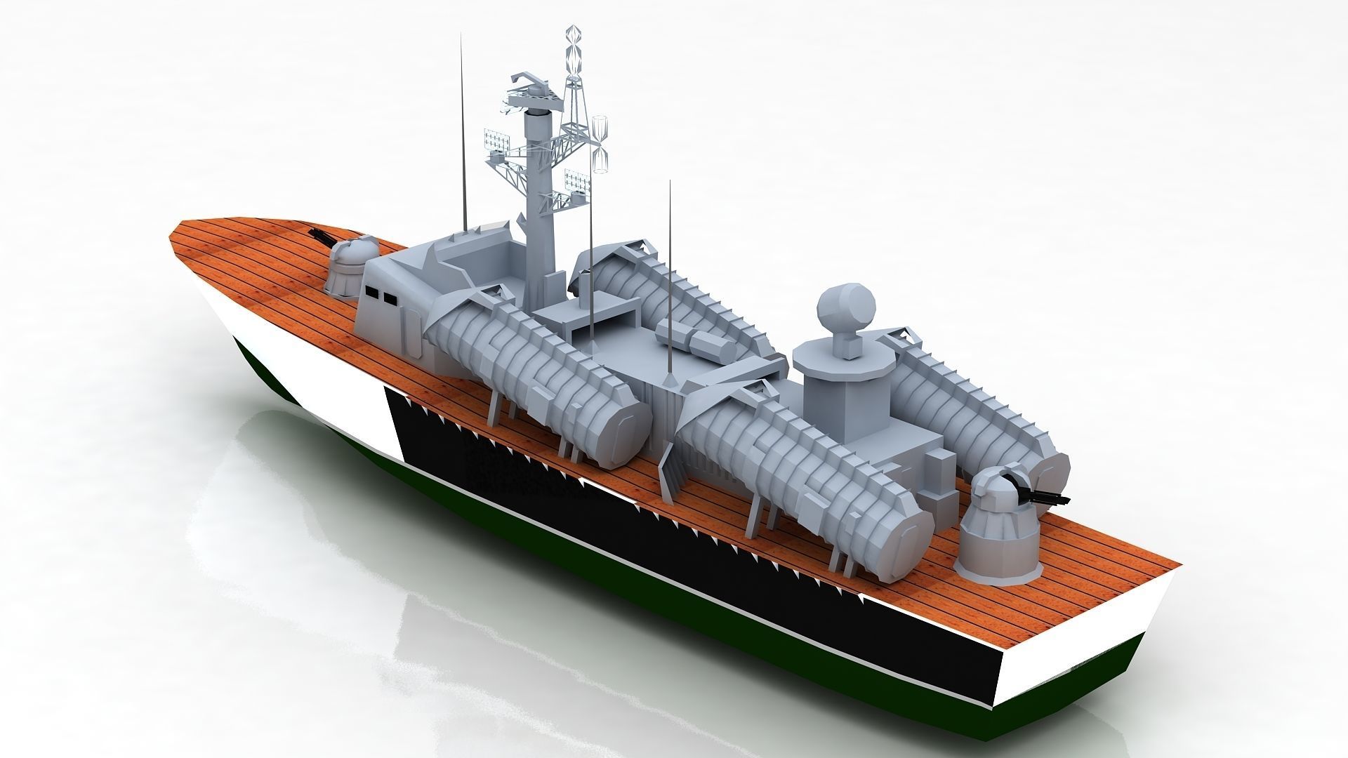 P205 Osa class missile boat 3D model 3D model | CGTrader