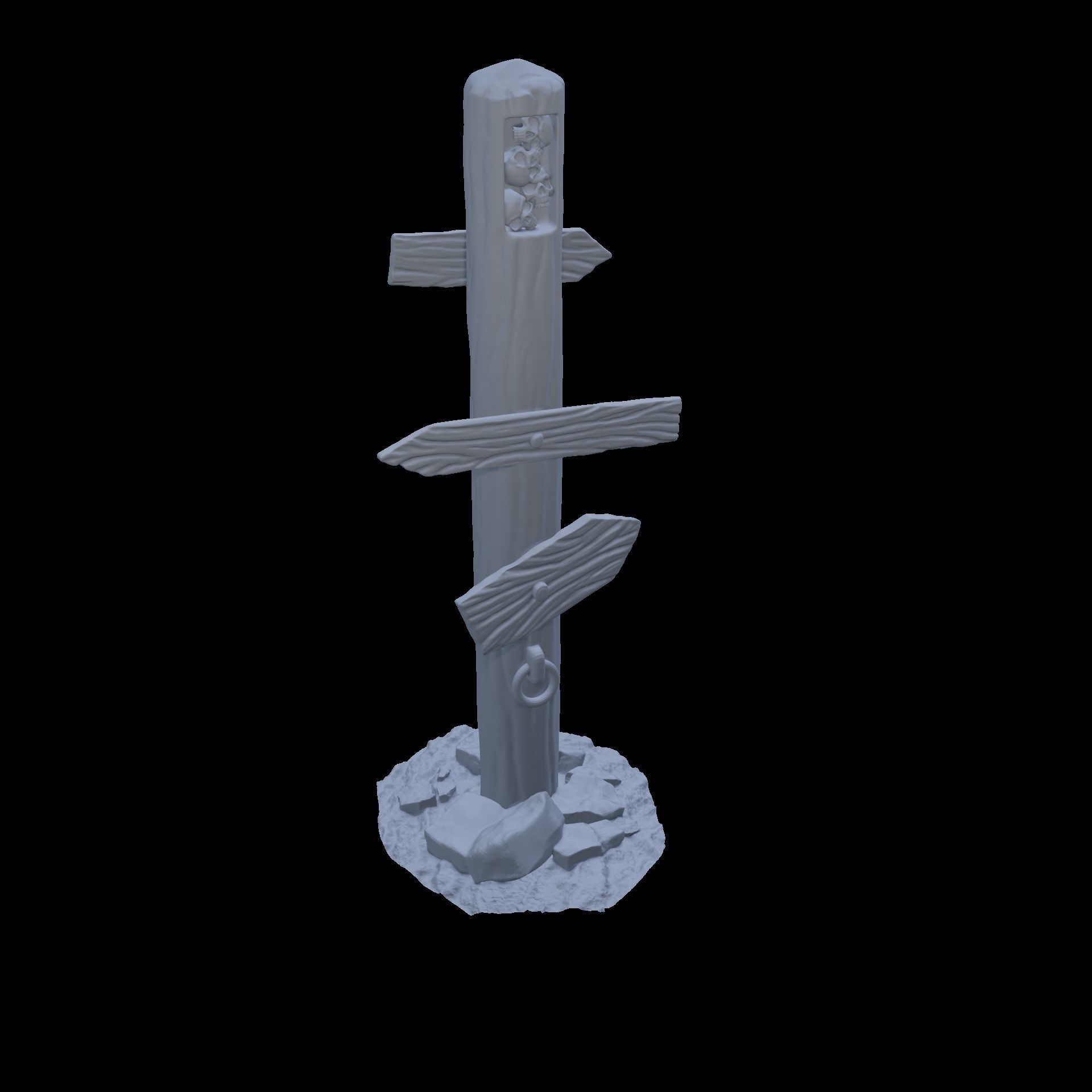Dark Forest Crude Signs 3D model 3D printable | CGTrader