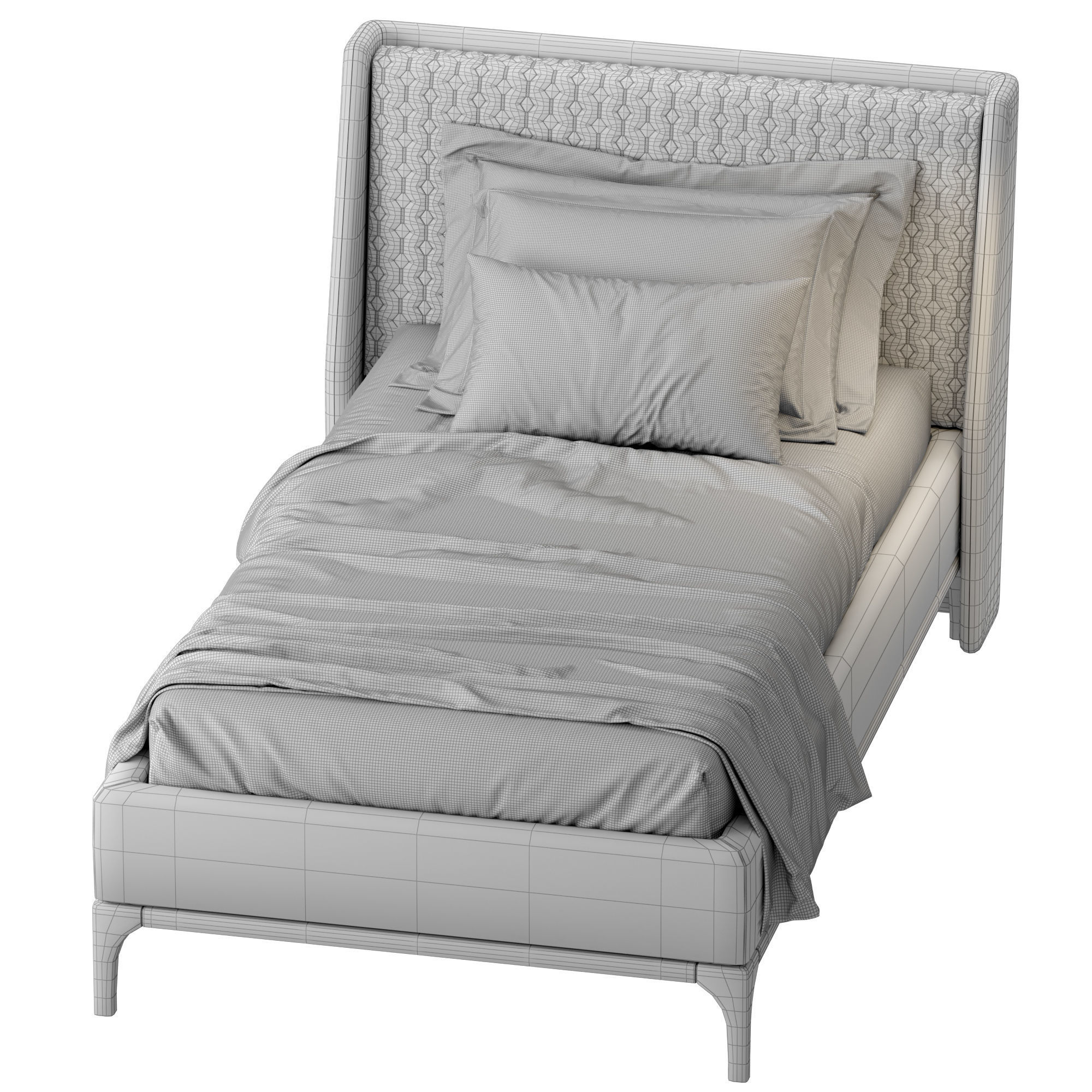 Terence Lux thin bed 3D model | CGTrader