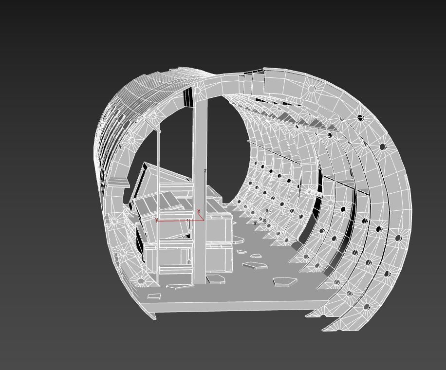 Wrecked Aircraft Part 3D model | CGTrader