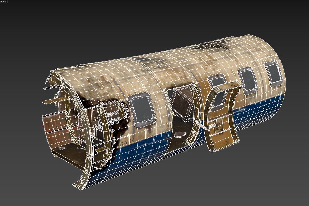 Wrecked Aircraft Part 3D model | CGTrader