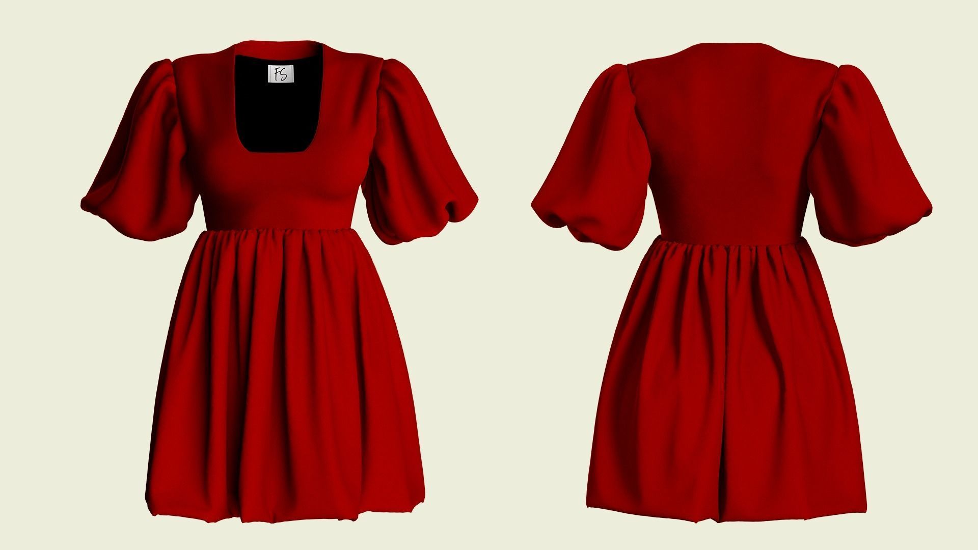 Female Dress Marvelous Designer 3D model | CGTrader