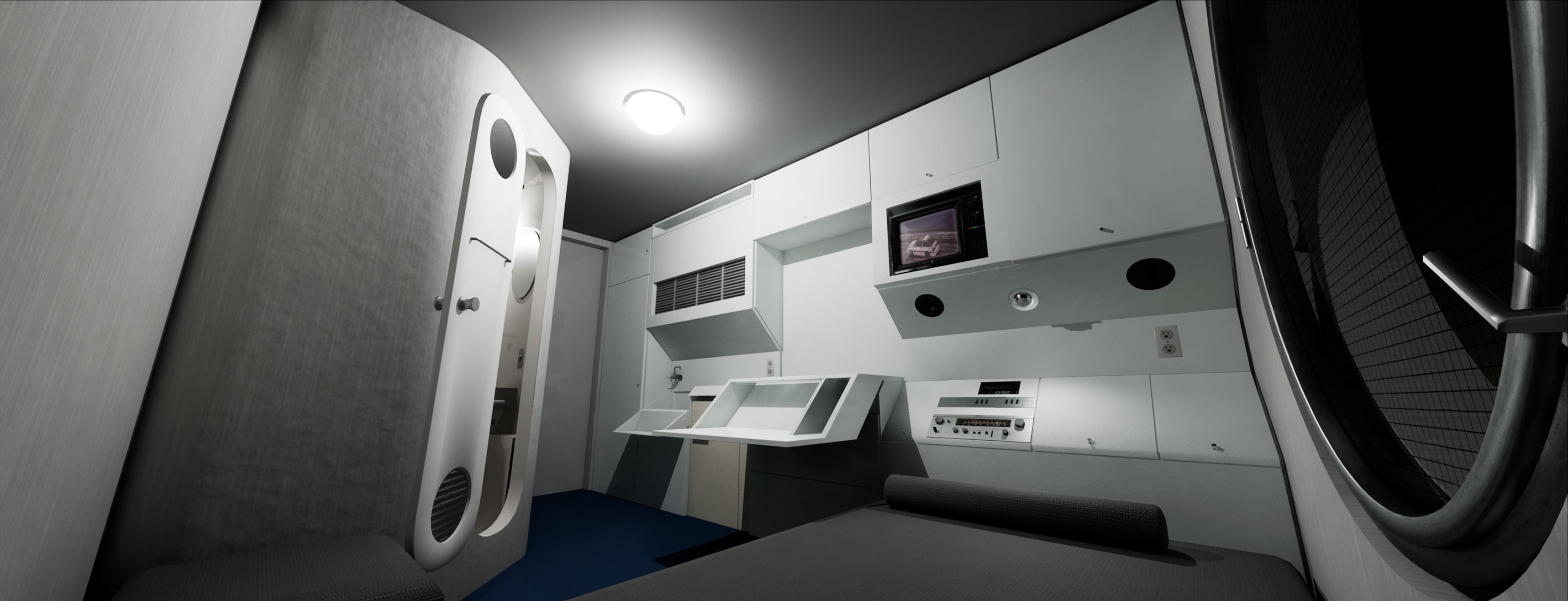 3D model Nakagin Capsule Tower Room VR / AR / low-poly | CGTrader