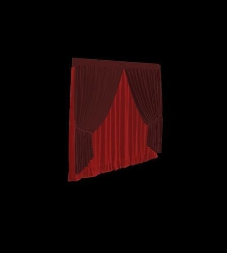 3D model curtain 3d in marvelous designer VR / AR / low-poly | CGTrader