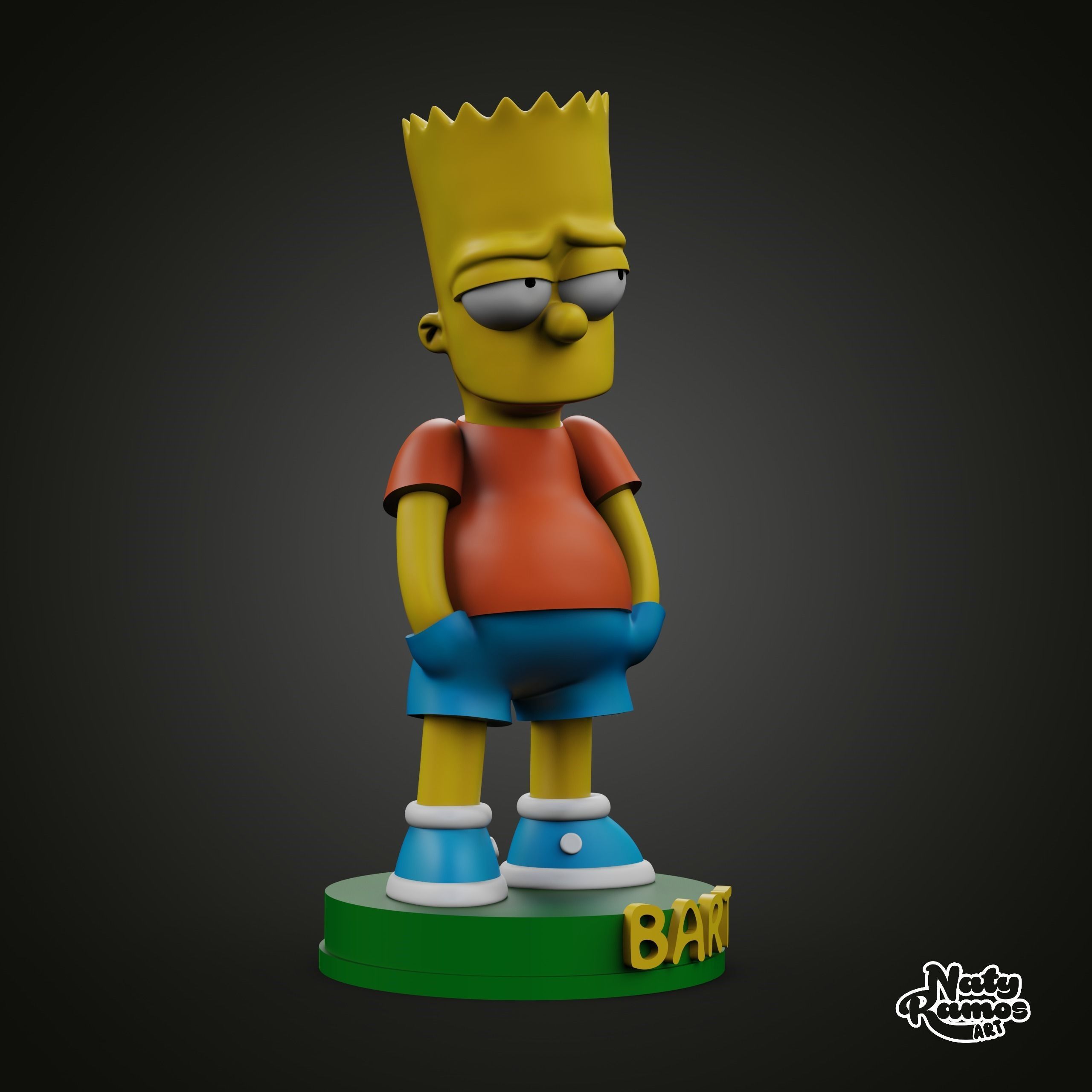 BART SIMPSON 3D model 3D printable | CGTrader