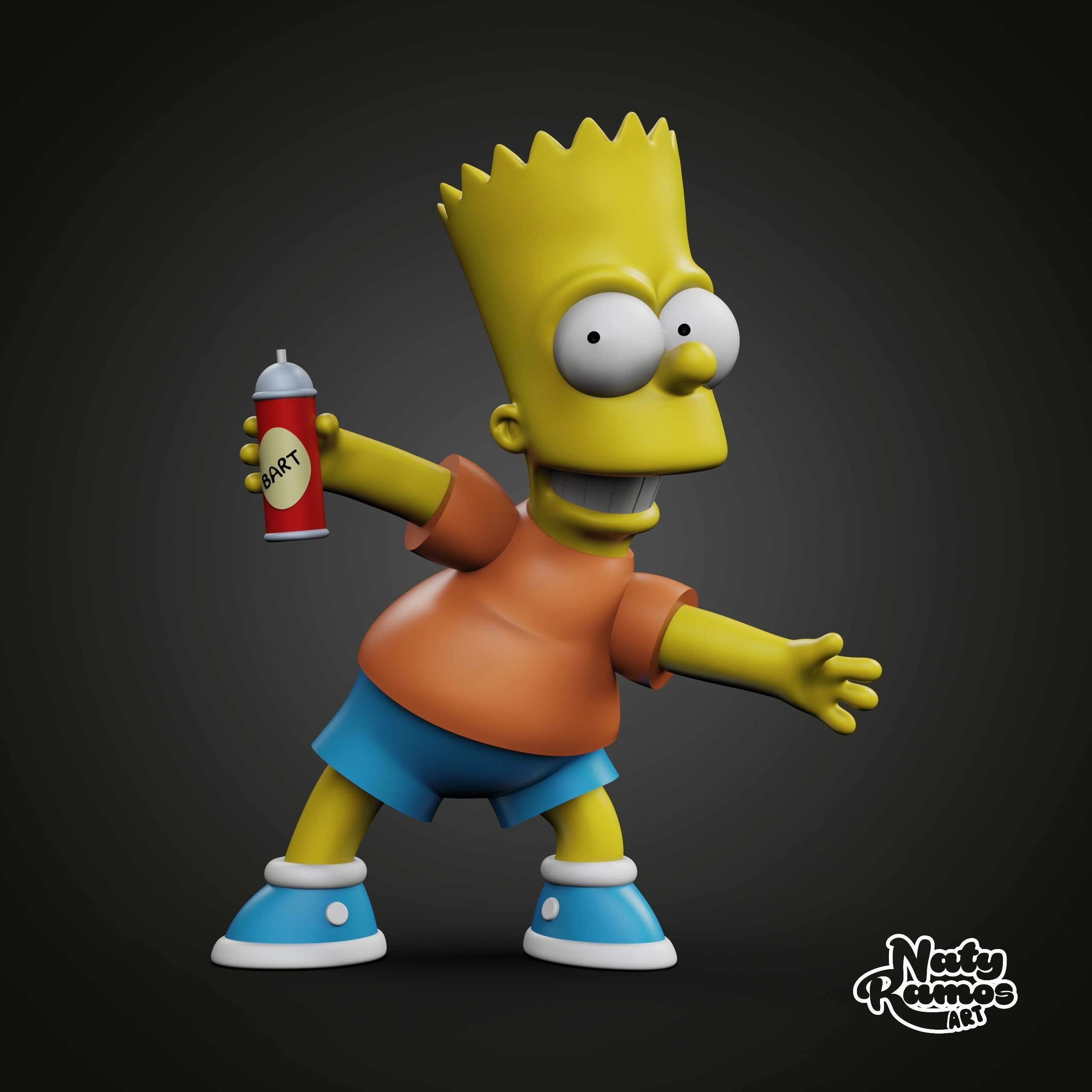BART SIMPSON 3D model 3D printable | CGTrader