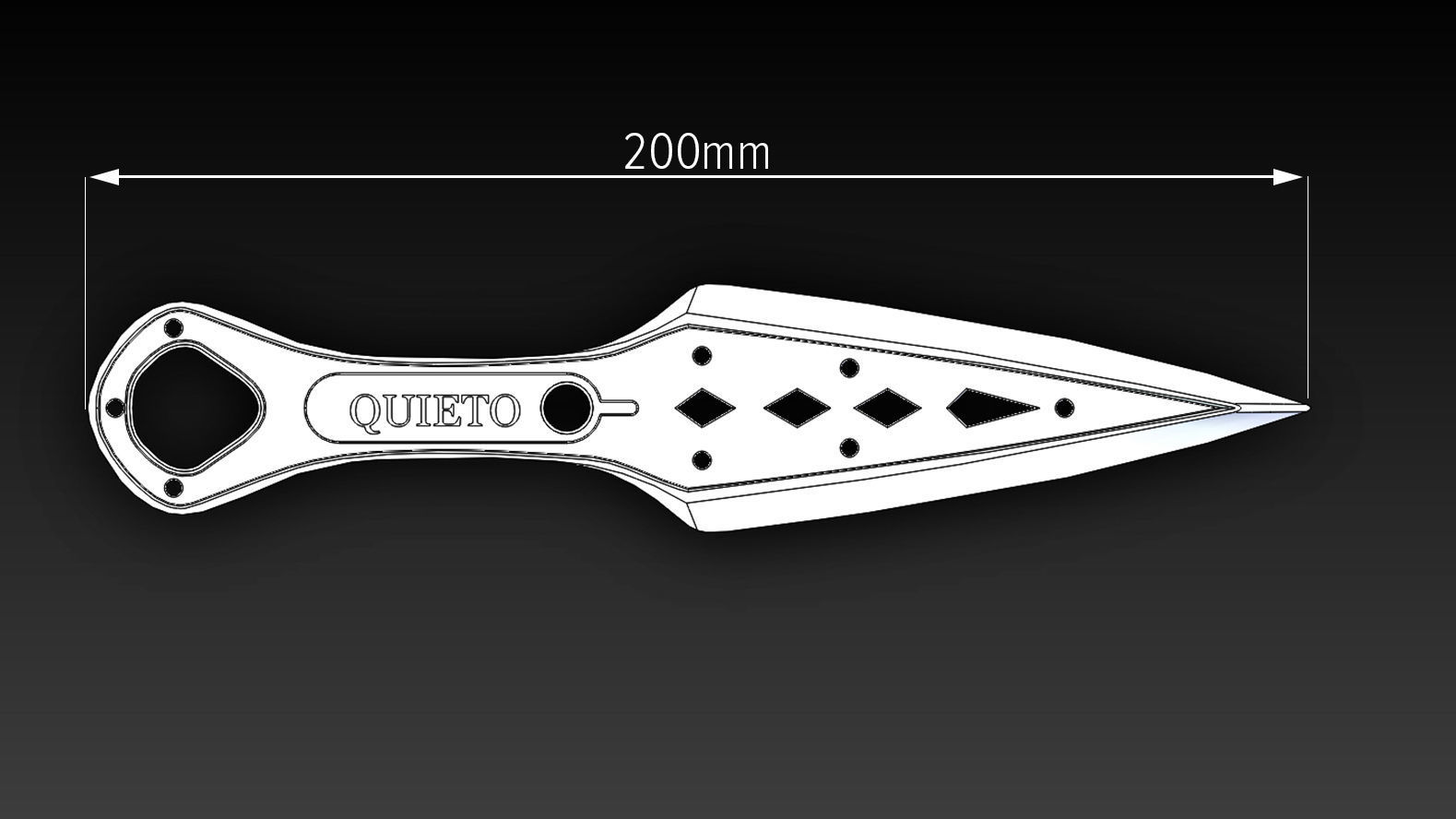 Apex legends 3d printable kunai 3D model 3D printable | CGTrader