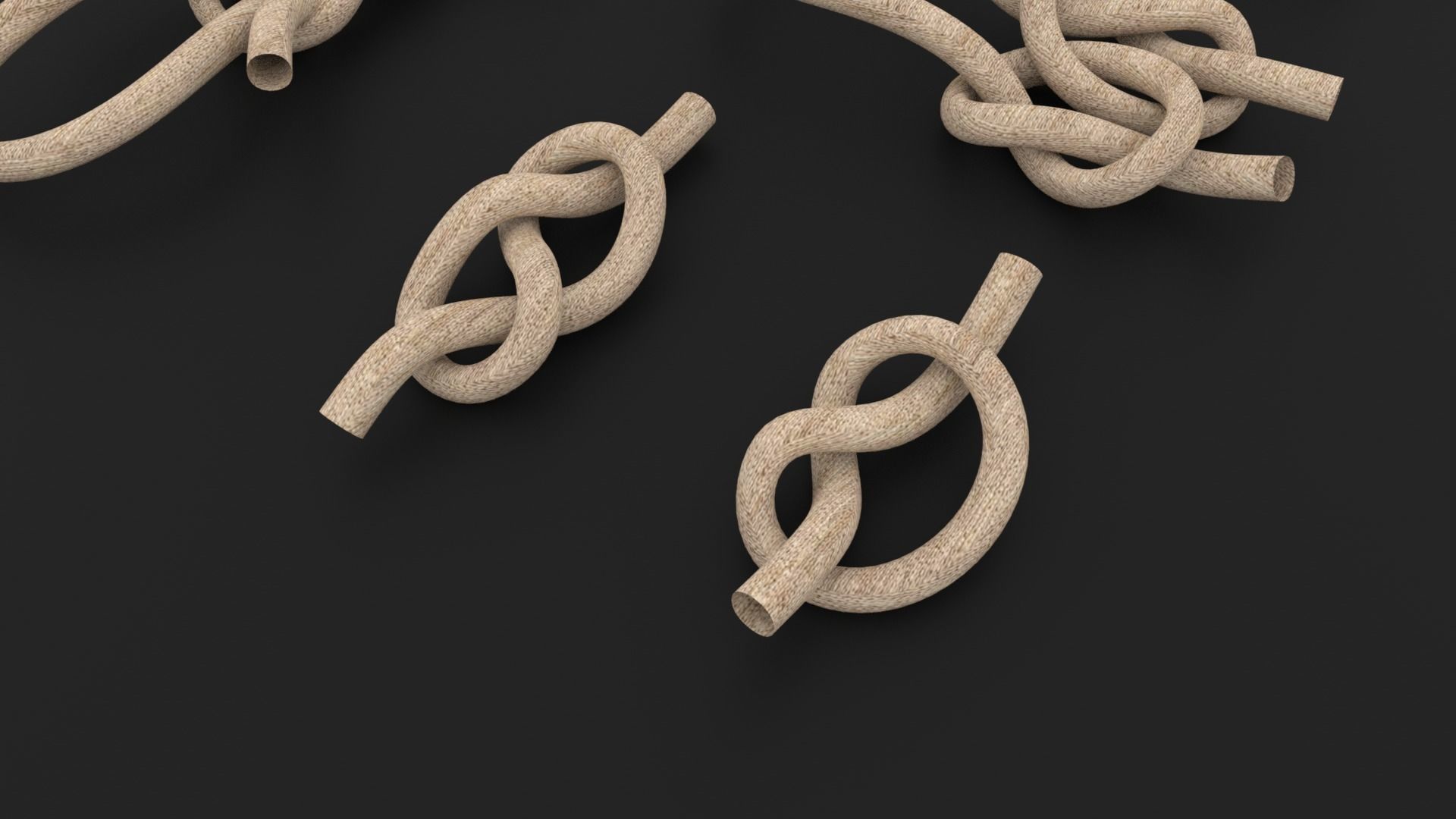 3D model knot model rope with knots VR / AR / low-poly | CGTrader