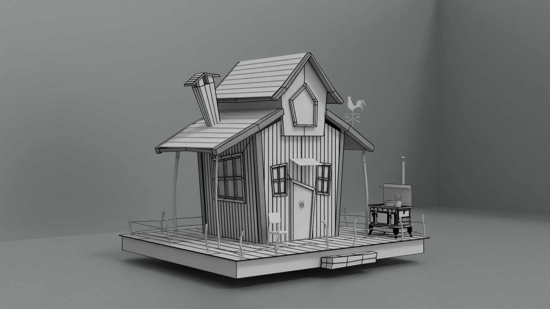3D model Lowpoly Hobbit House VR / AR / low-poly | CGTrader