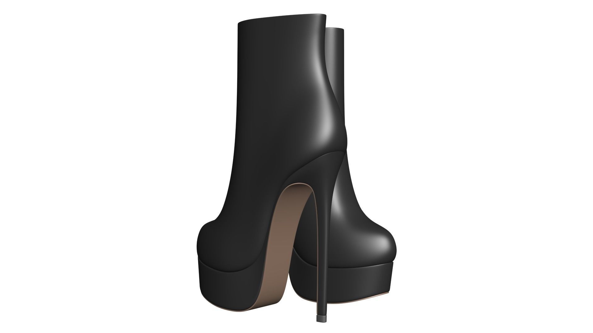 Super High Platform Stiletto Heels Boots 3D model | CGTrader