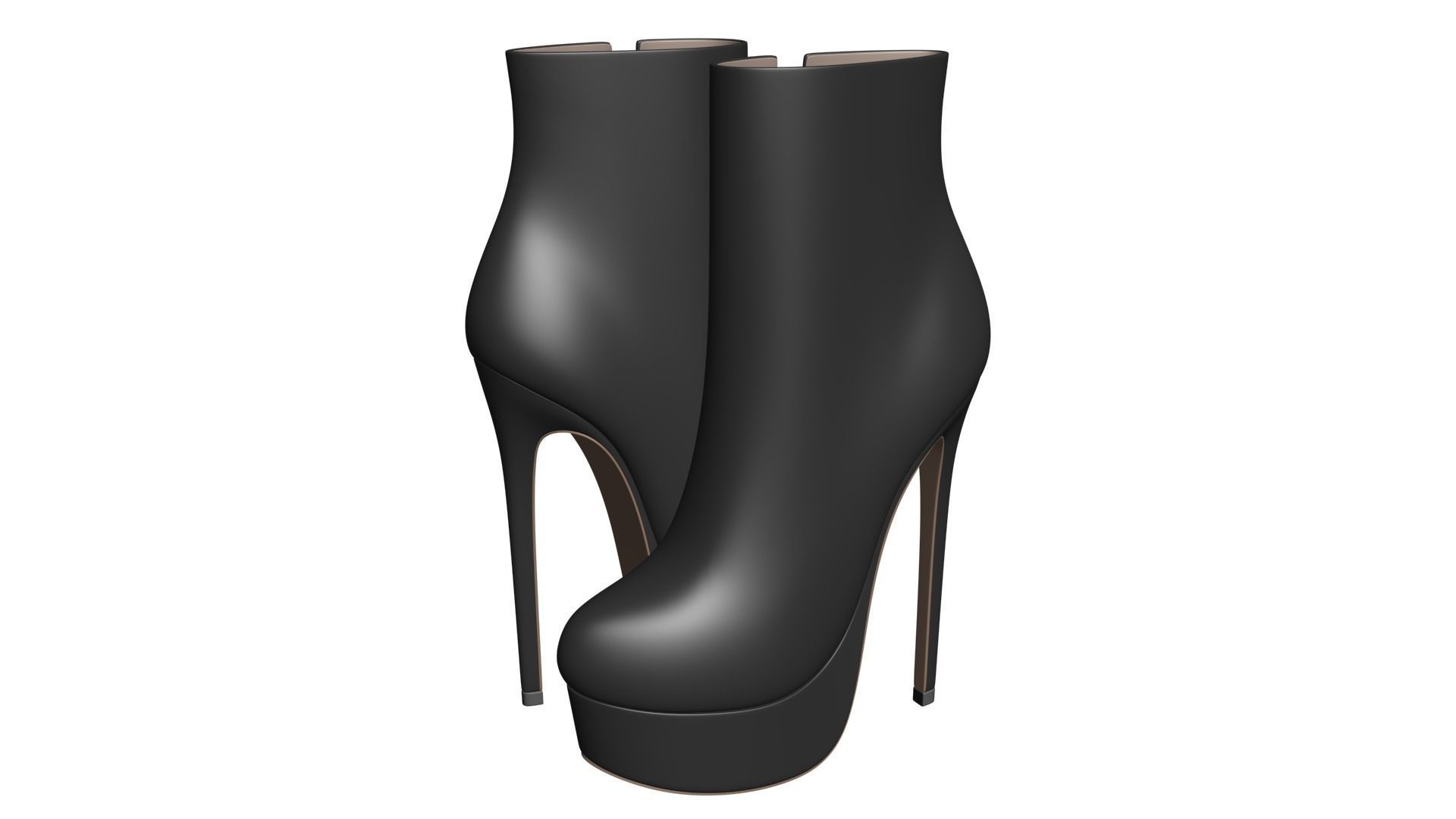 Super High Platform Stiletto Heels Boots 3D model | CGTrader