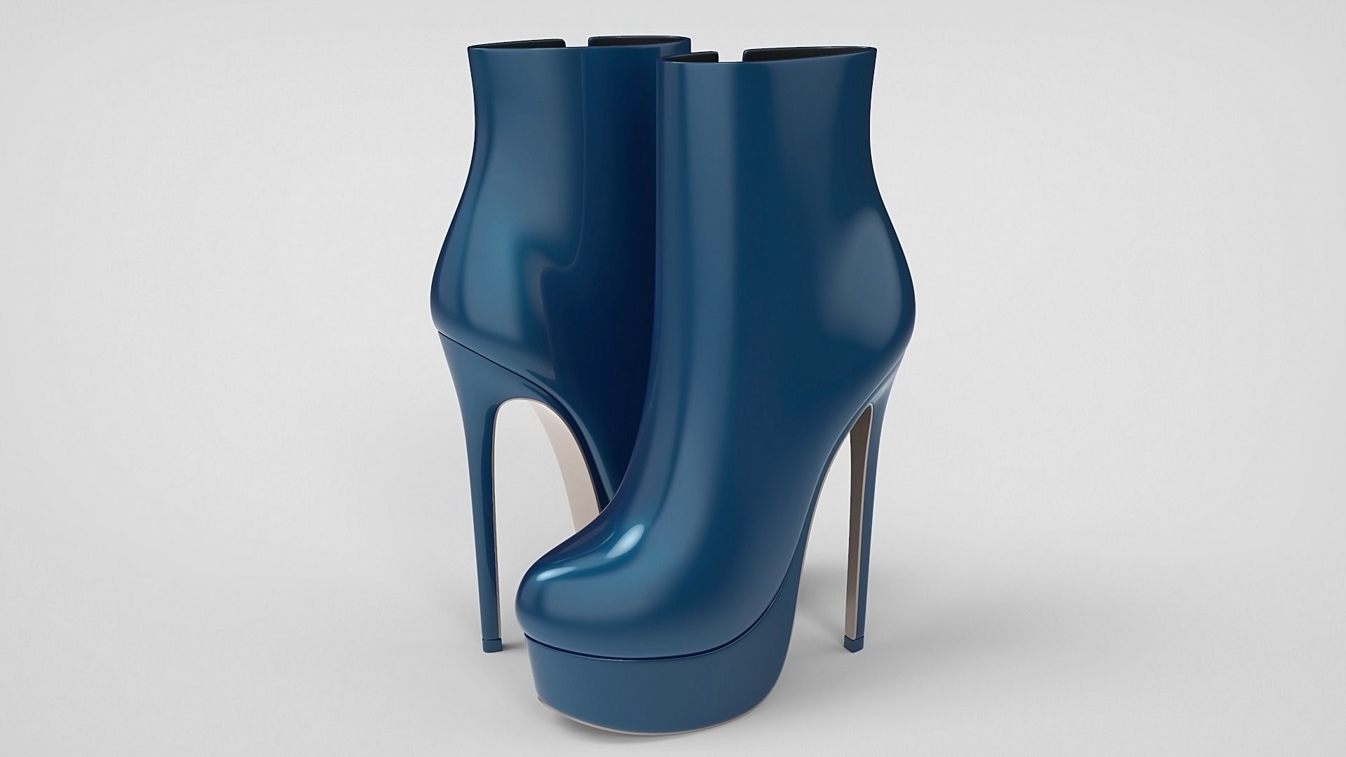 Super High Platform Stiletto Heels Boots 3D model | CGTrader