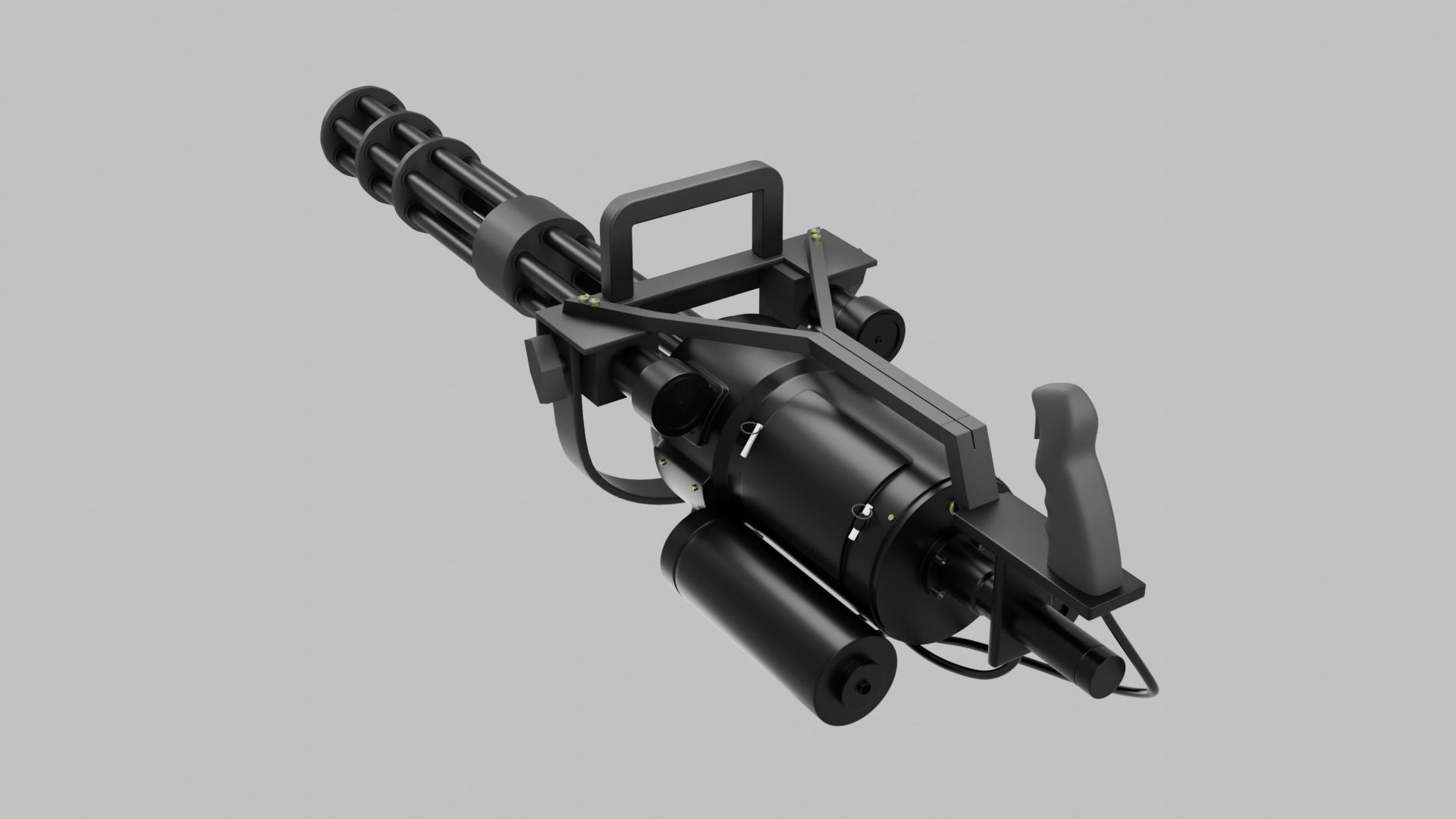 Classic Army M134-A2 minigun free 3D model | CGTrader