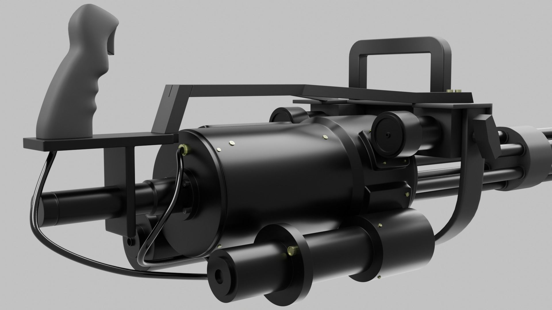 Classic Army M134-A2 minigun free 3D model | CGTrader