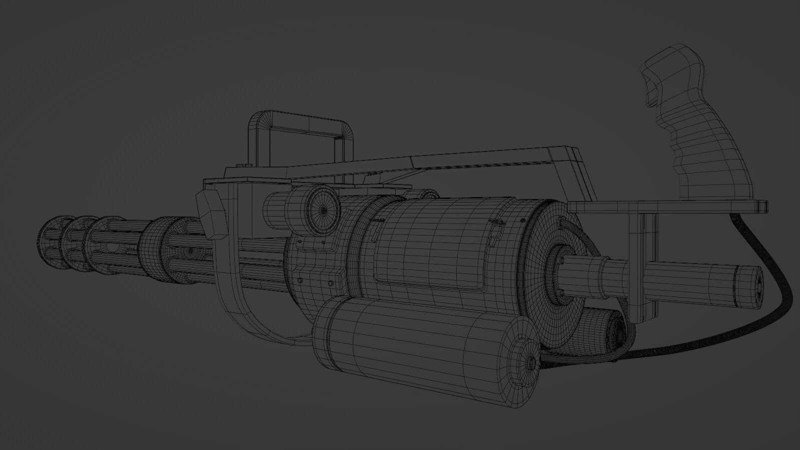Classic Army M134-A2 minigun free 3D model | CGTrader