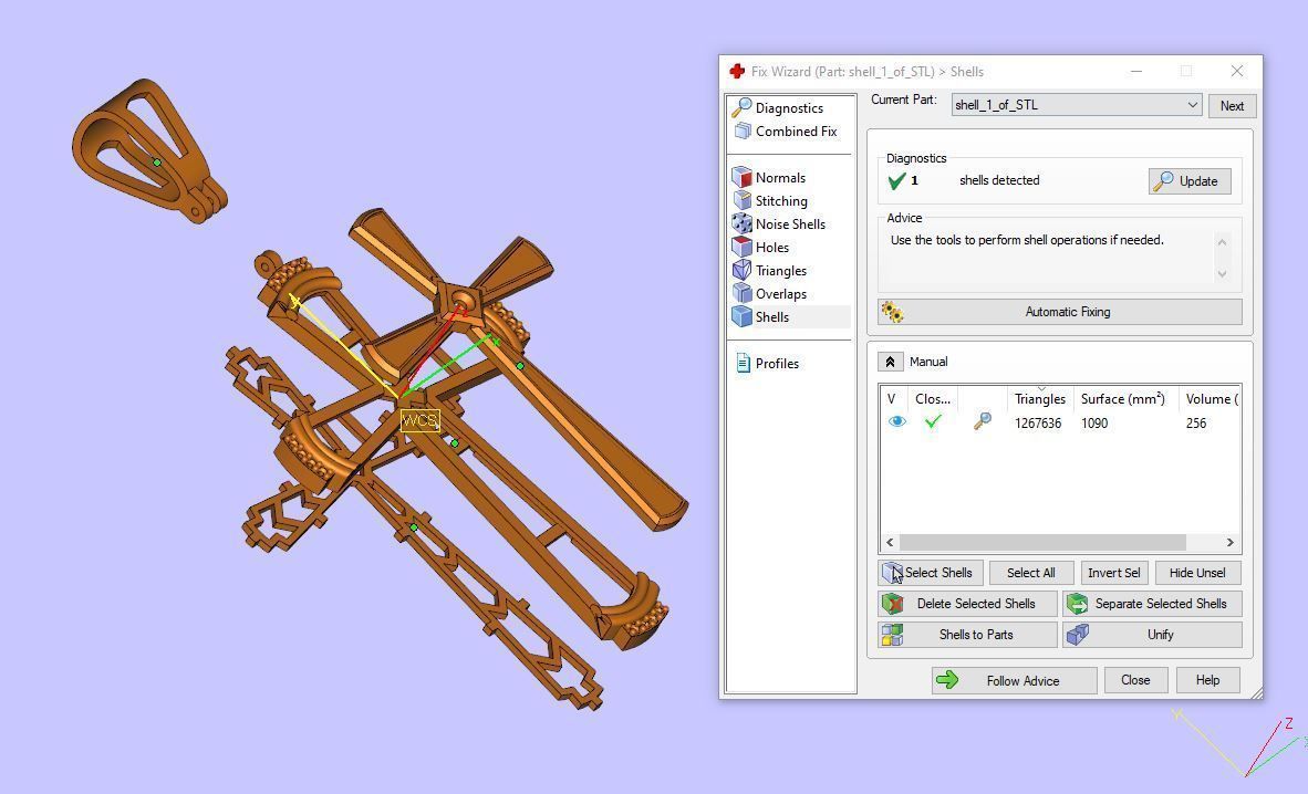 Diamond cross with enamel 3d print model A43 free 3D model 3D printable ...