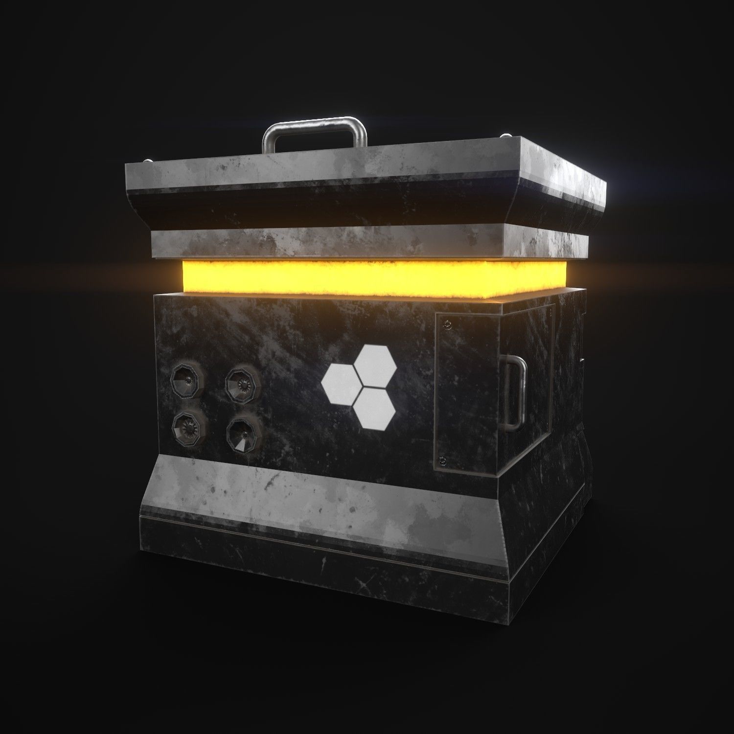 3D model Sci-fi Box PBR Low Poly model VR / AR / low-poly | CGTrader